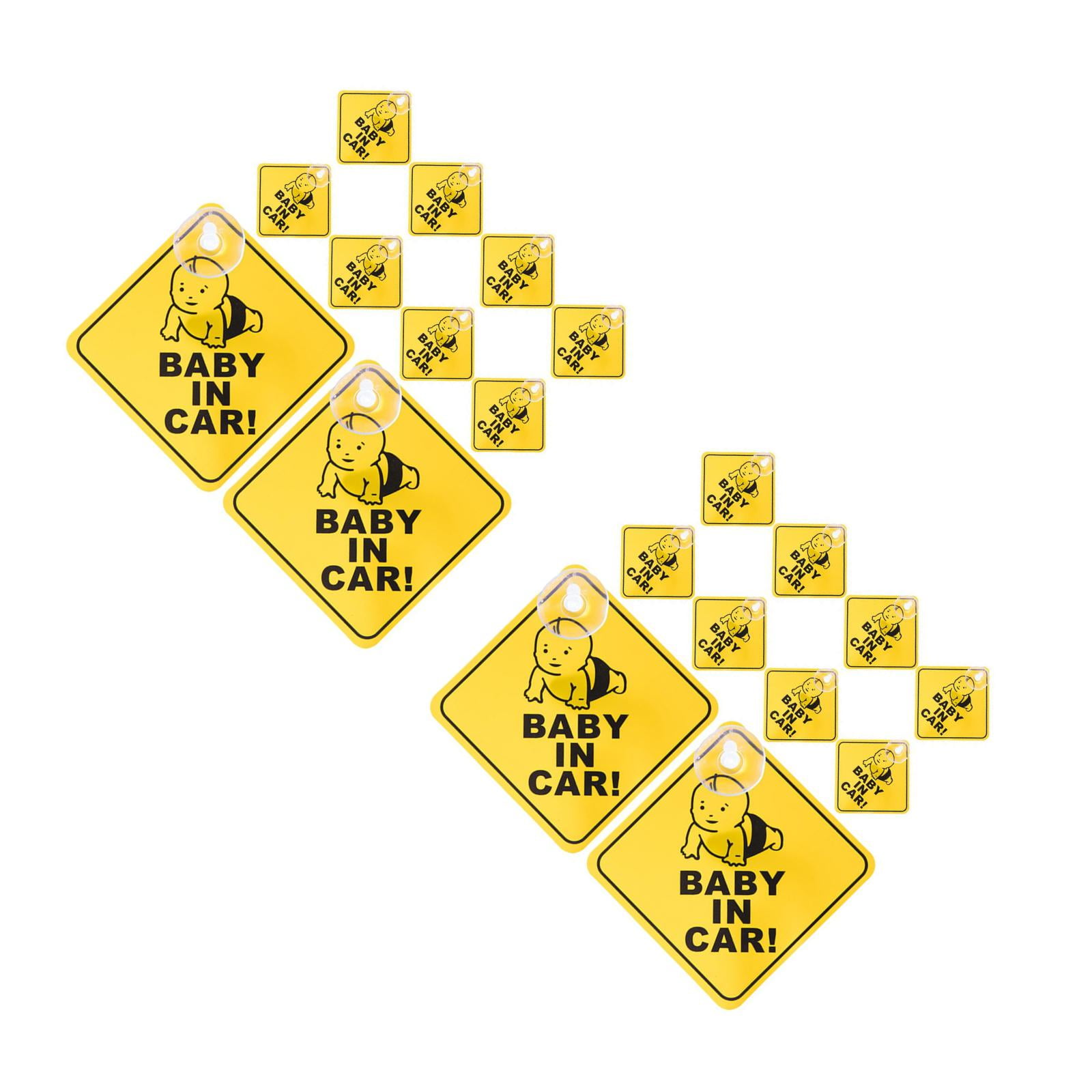 Masteelf 20 pcs In Car Sticker For Cars Suction Cup Sign For Safety Non ...