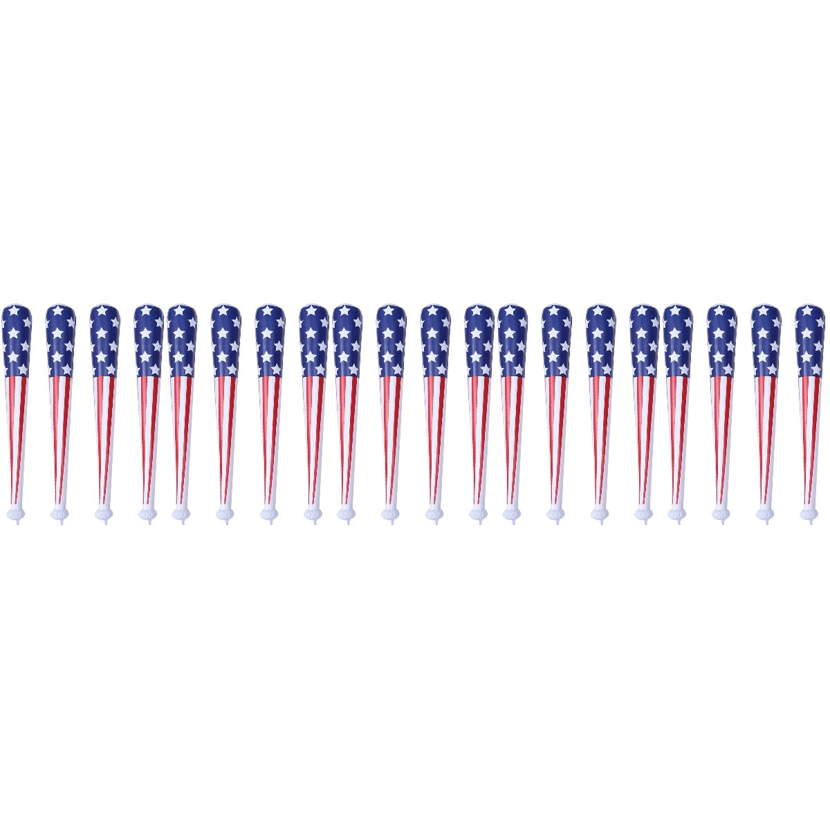 Masteelf 20 pcs Inflates Baseball Bats American Flag Inflatable Bats ...