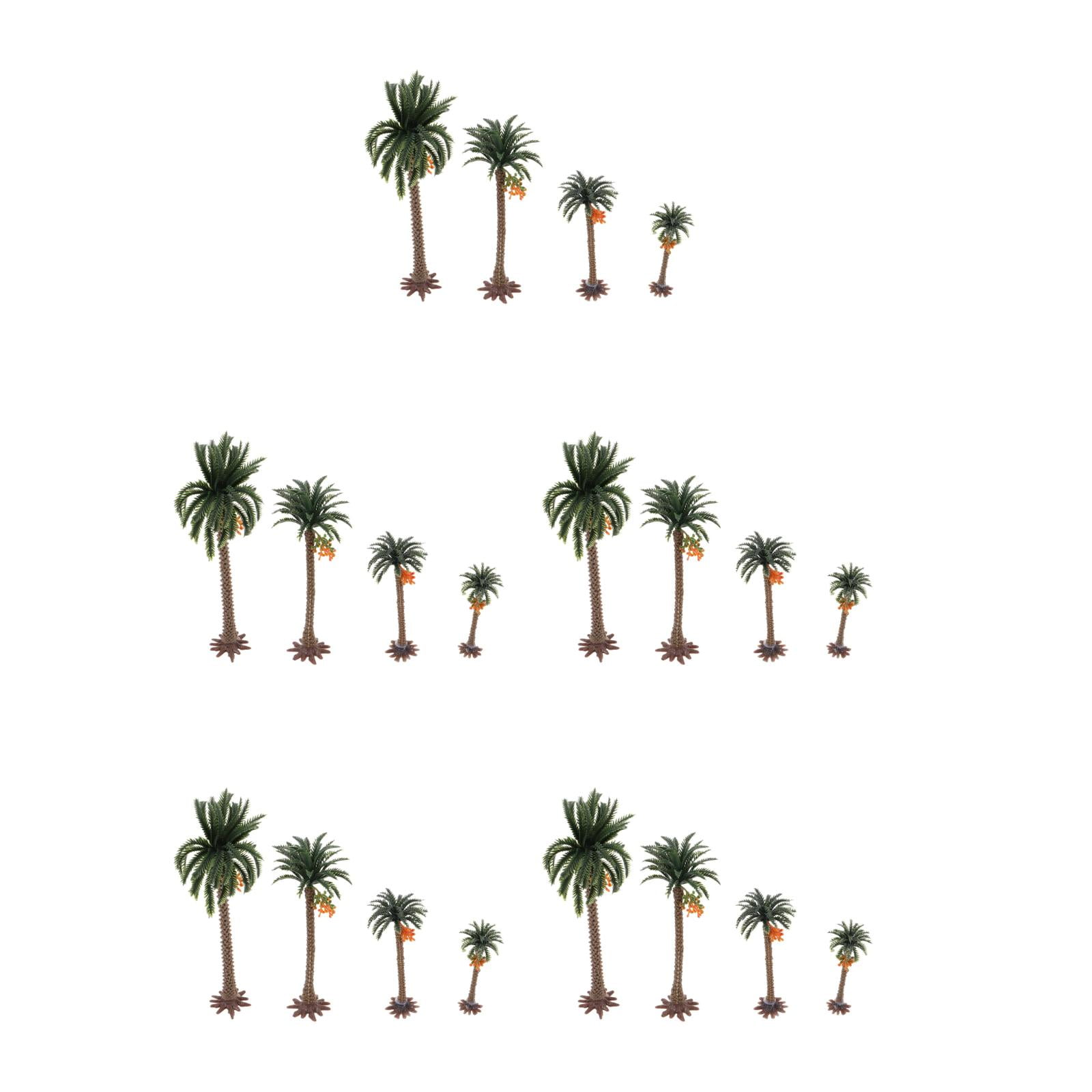 Masteelf 20 pcs Miniature Model Coconut Tree Train Scenery Coconut Tree ...