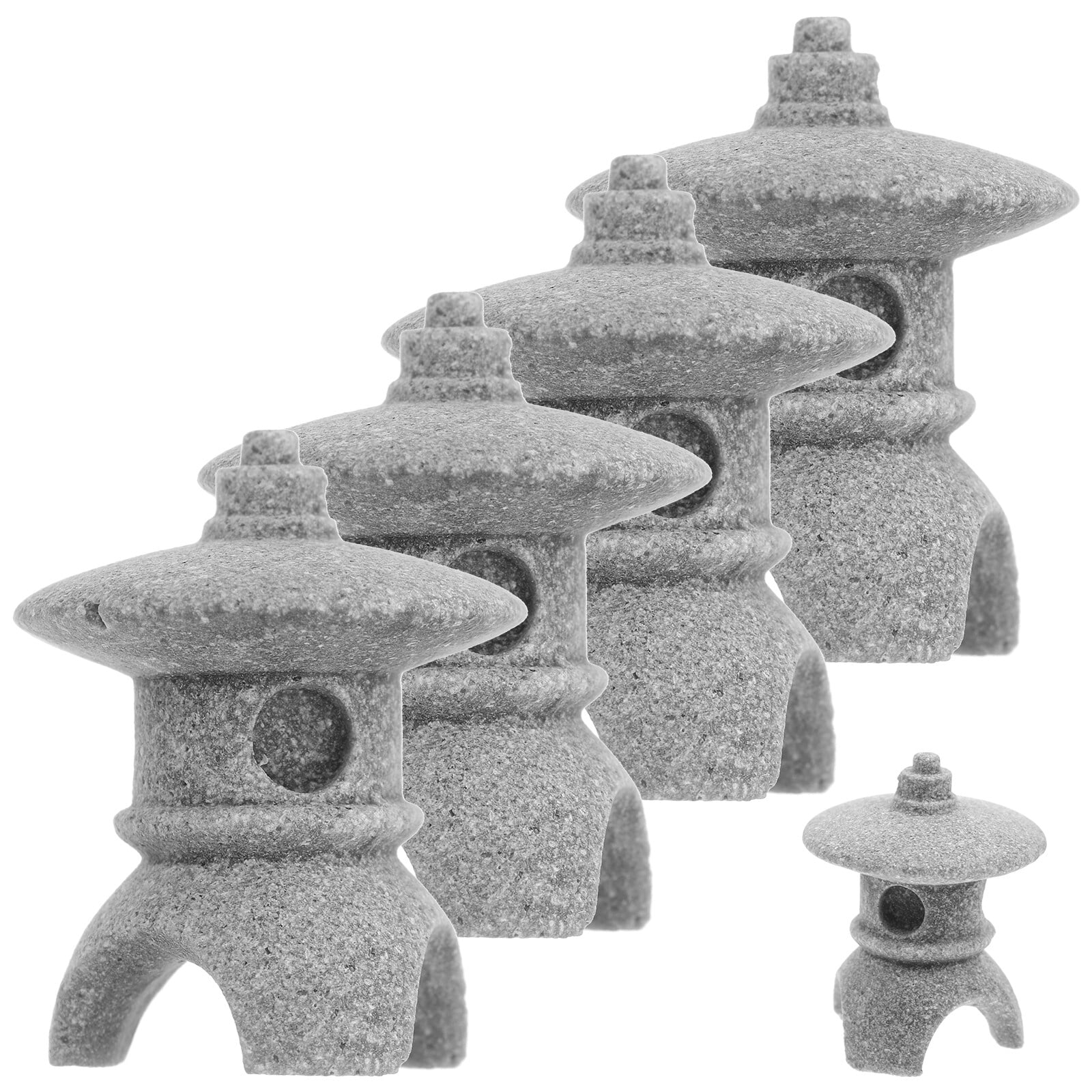 Masteelf 20 pcs Miniature Pavilion Statues Mini Pagoda Statue Garden ...