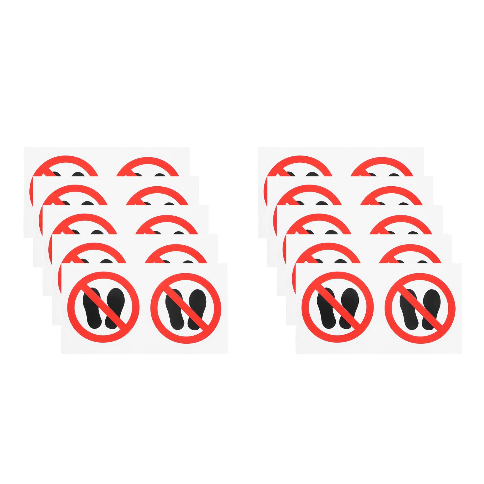 Masteelf 20 pcs No Stepping Safety Decals No Step Warning Decal No ...