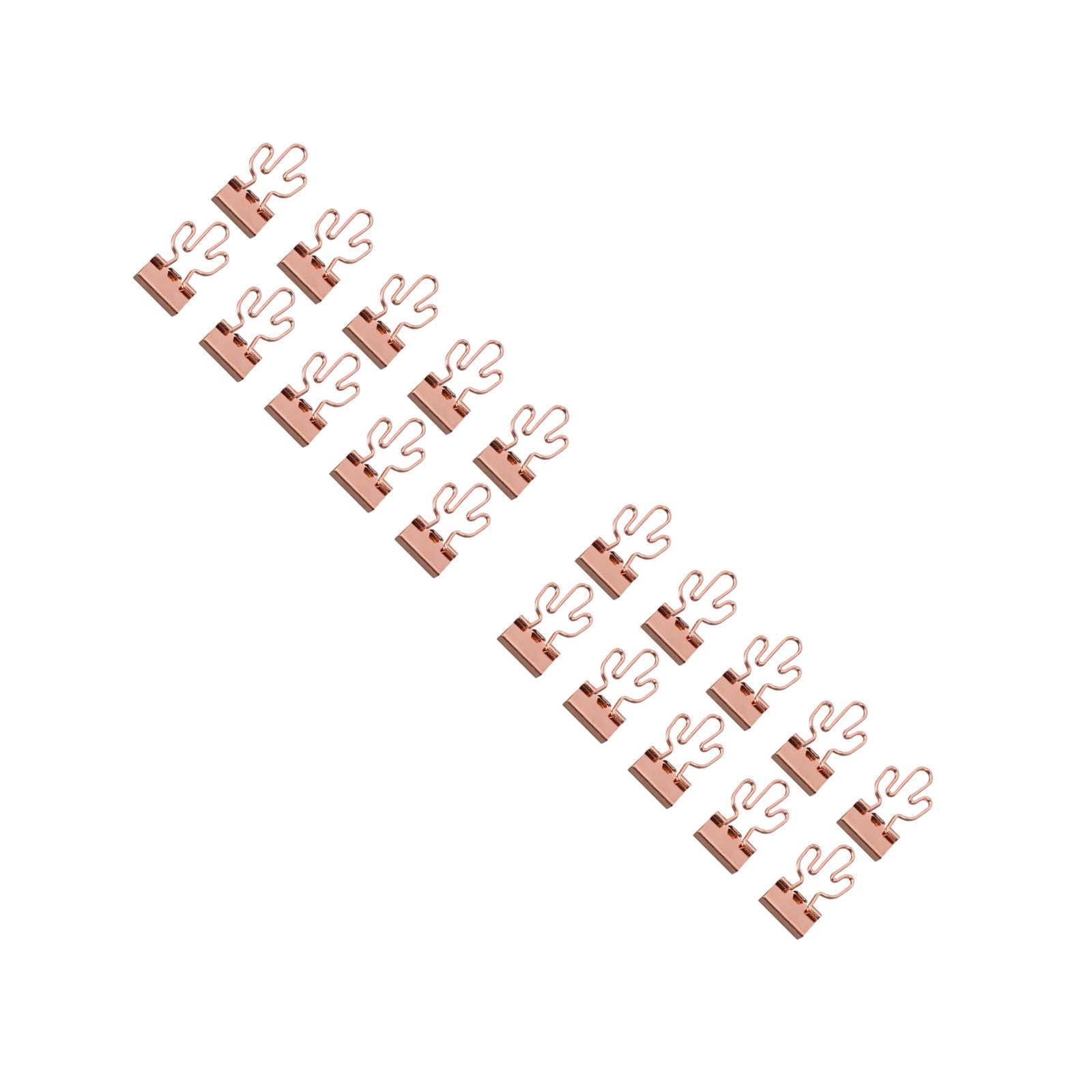 Masteelf 20 pcs Office File Binder Clips Decorative Paper Clamps ...