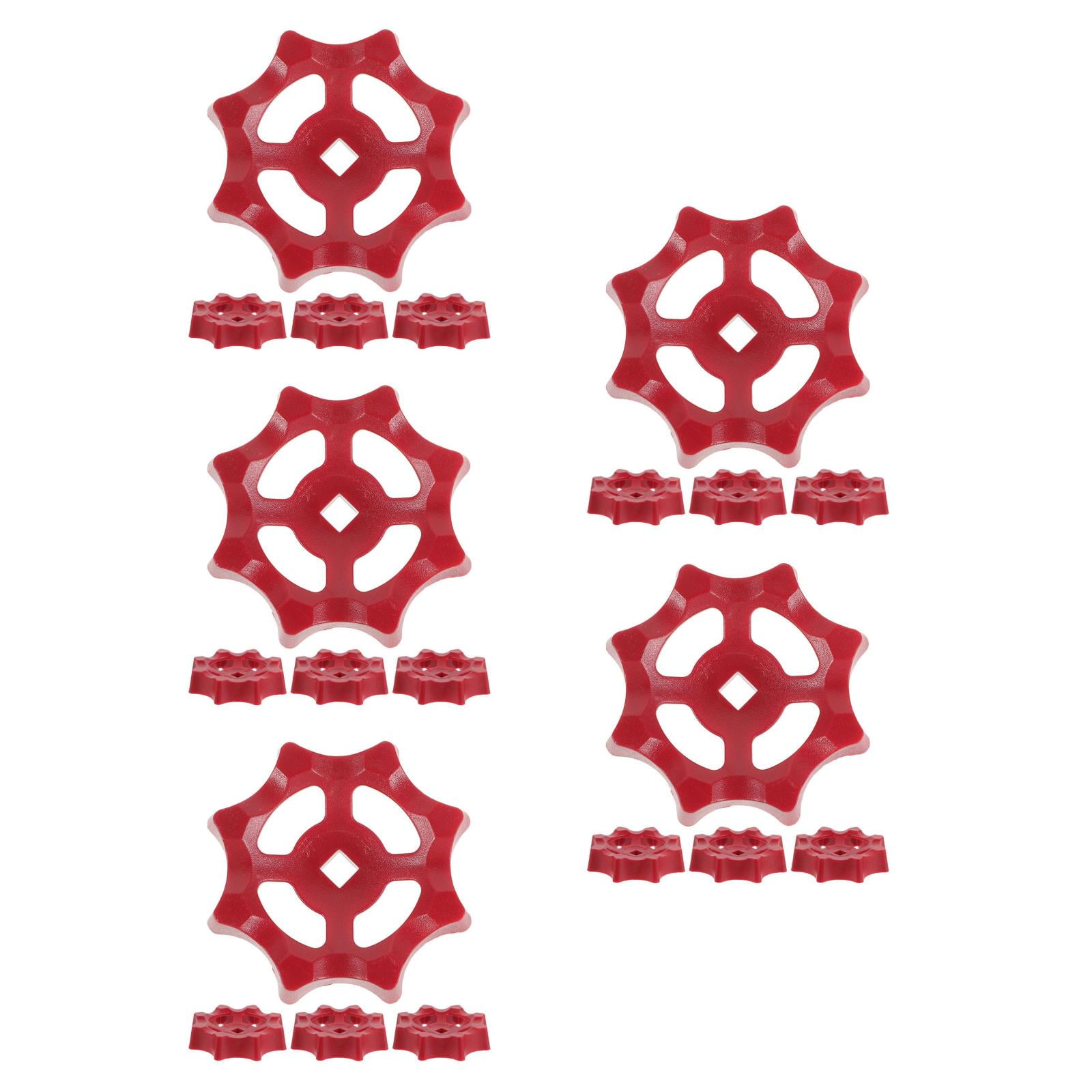 Masteelf 20 pcs Outside Faucet Hose Bib Round Wheel Handle Outdoor ...