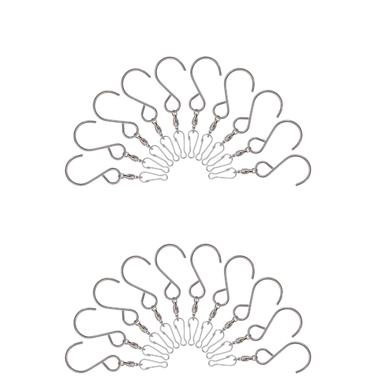 Masteelf 20 pcs Swivel S Hanging Hooks Clips for Wind Spinners Wind ...