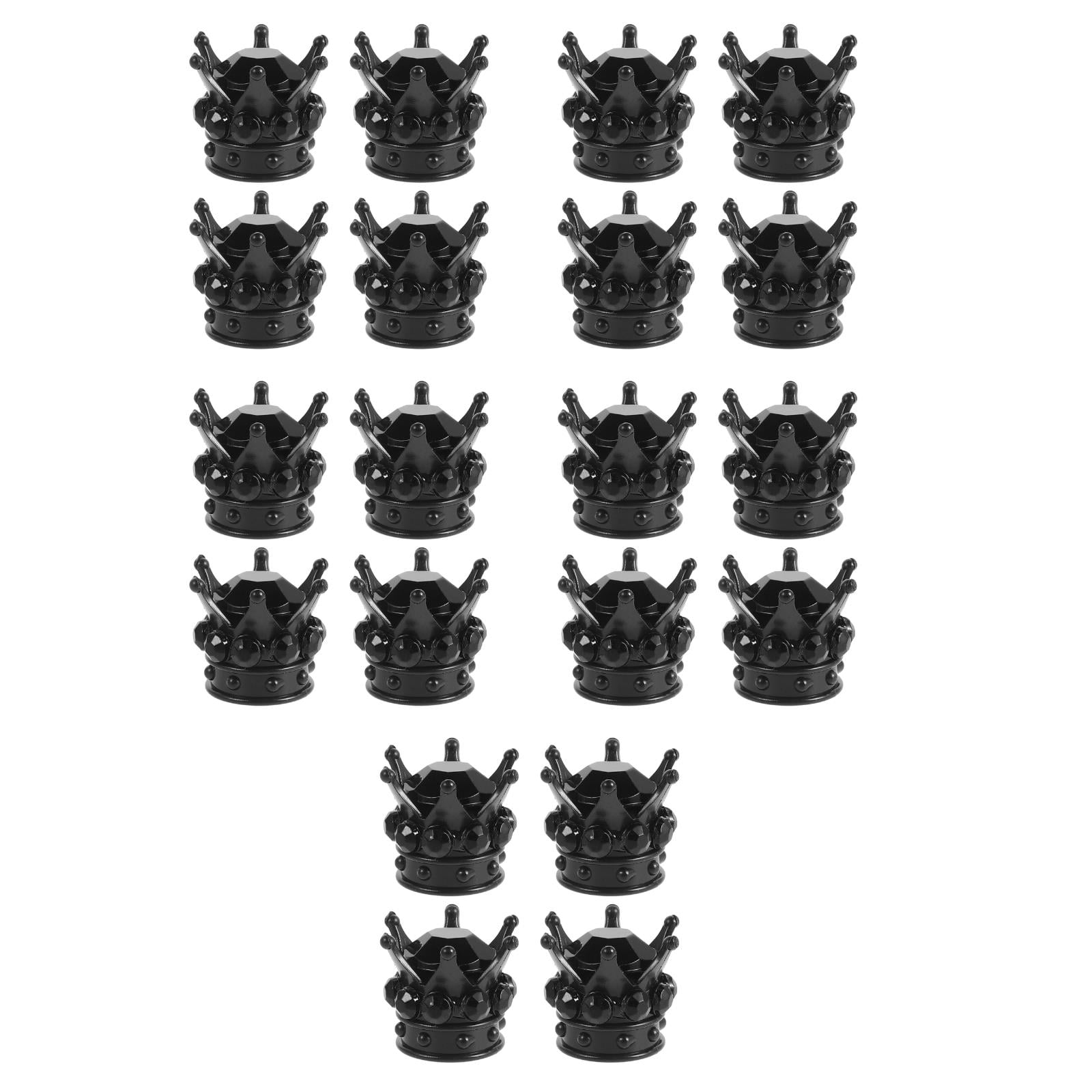 Masteelf 20 pcs Tire Valve Covers Tire Valve Stem Caps Crown Style Tire ...