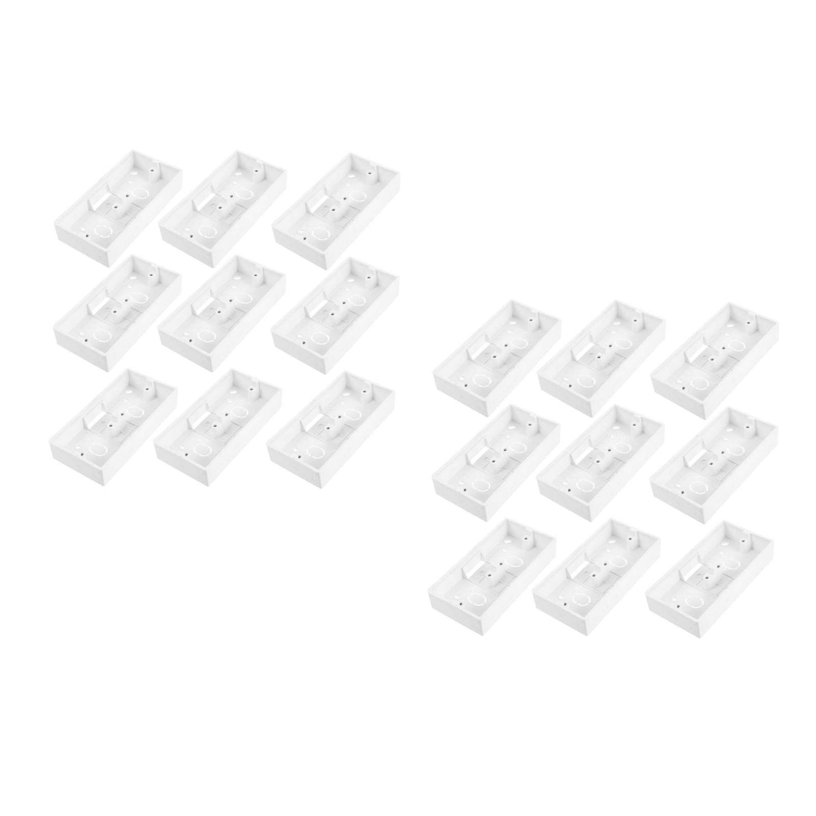 Masteelf 20 pcs Wall Mounted Plastic Box Universal Junction Box ...