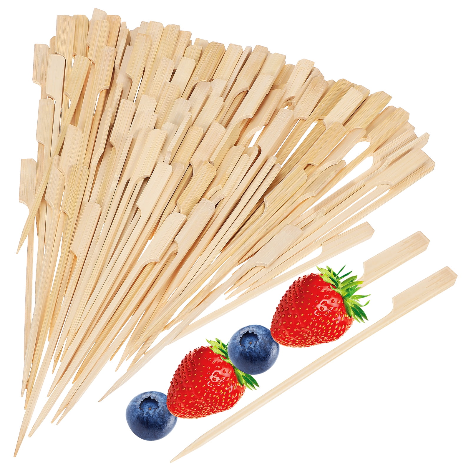 Masteelf 200 Pcs Bamboo Skewers For Grilling Camping Skewers Flat ...