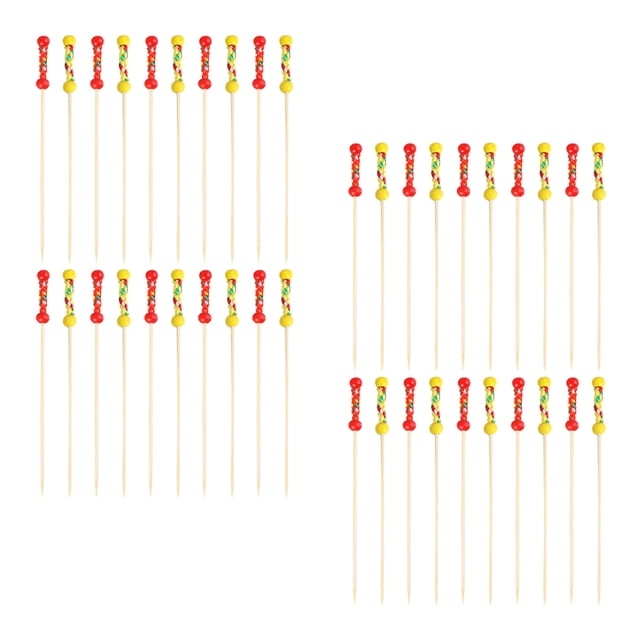Masteelf 200 Pcs Fruit Cake Picks Party Toothpicks for Appetizers Short ...