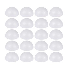 Styrofoam Half Balls White