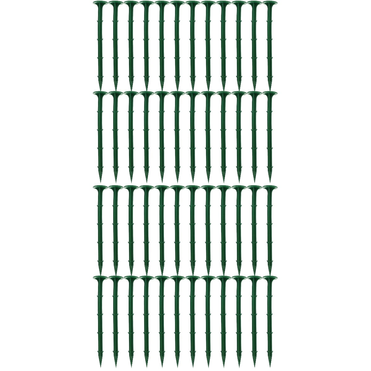 Masteelf 200 Pcs Plastic Garden Stakes Lawn Ground Nails Garden Ground ...