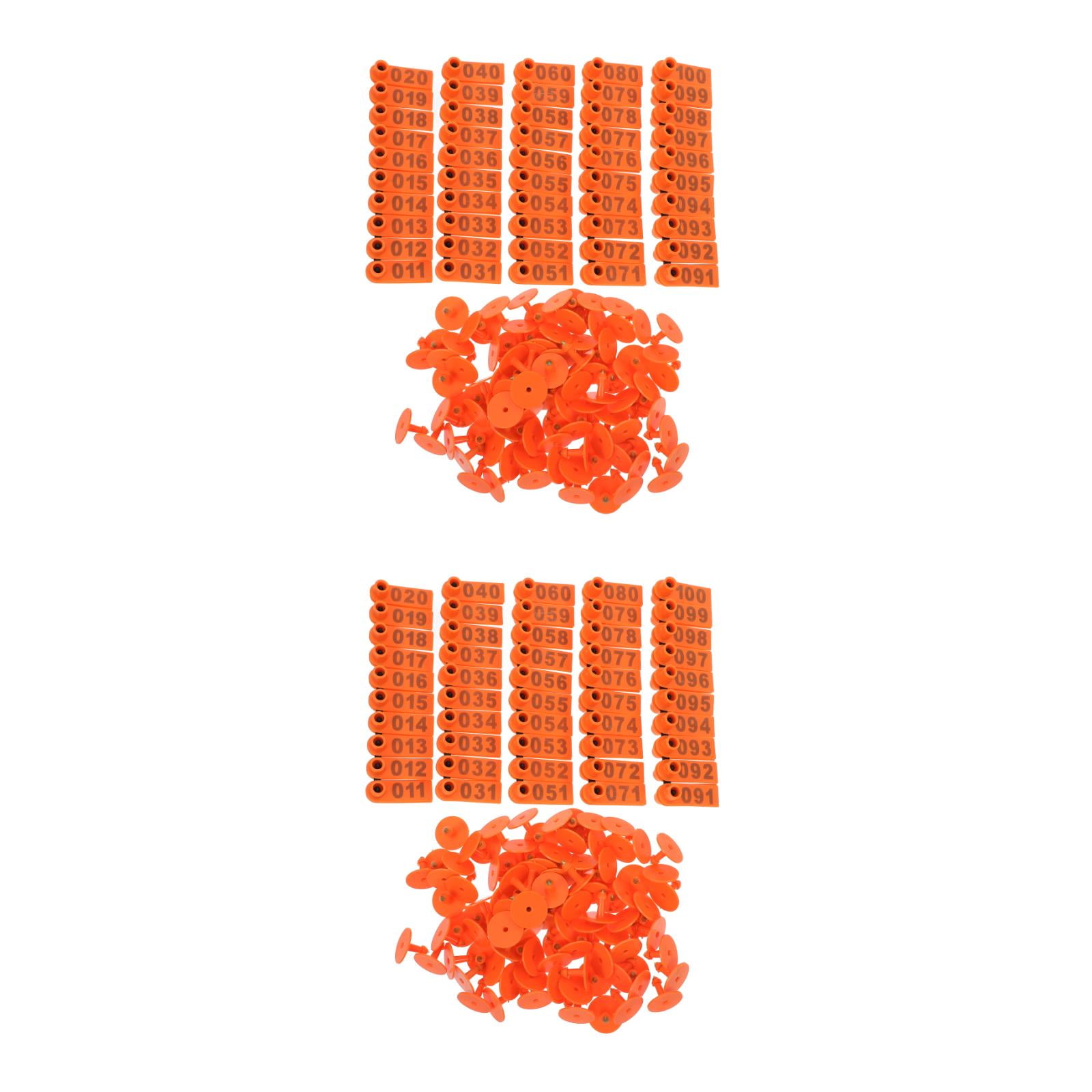 Masteelf 200 pcs Cattle Ear Tags Cow Ear Tag Animal Ear Signs Cow ...