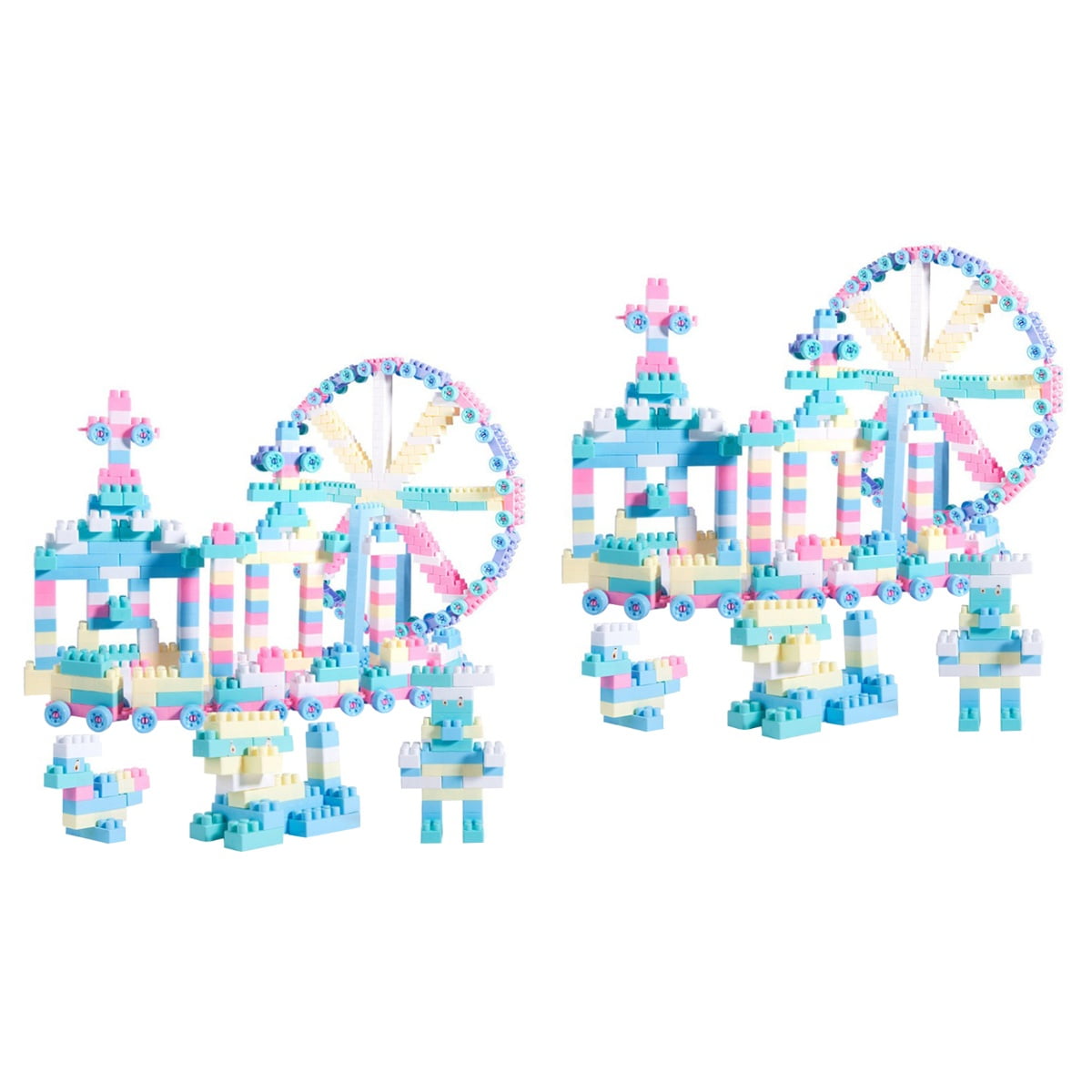 Masteelf 200 pcs Mini Blocks Amusement Park Brick Building Blocks Toys ...