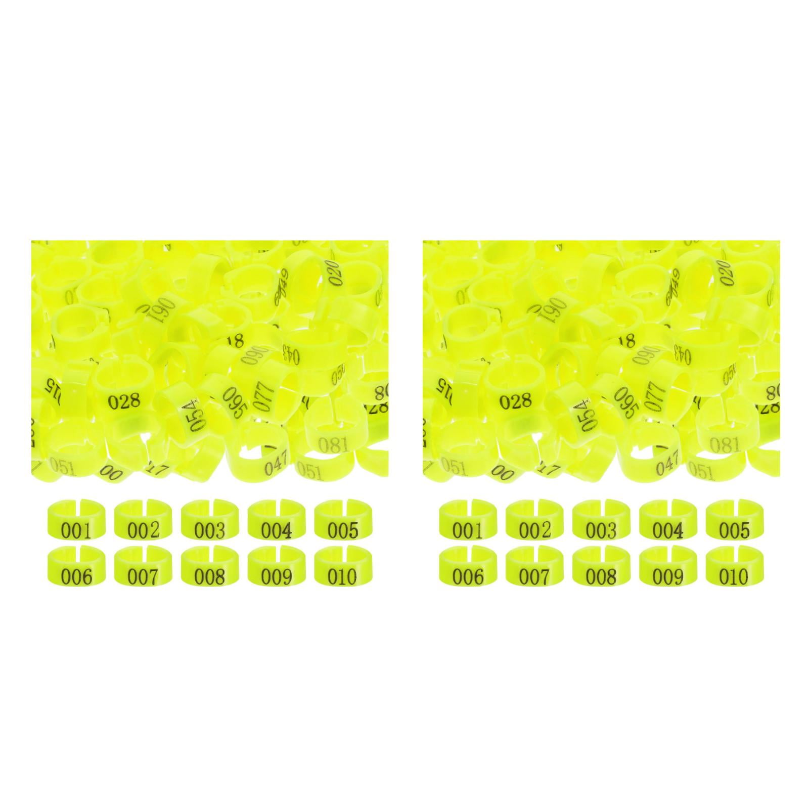 Masteelf 200 pcs Numbered Pigeon Leg Bands Bird Identification Rings ...