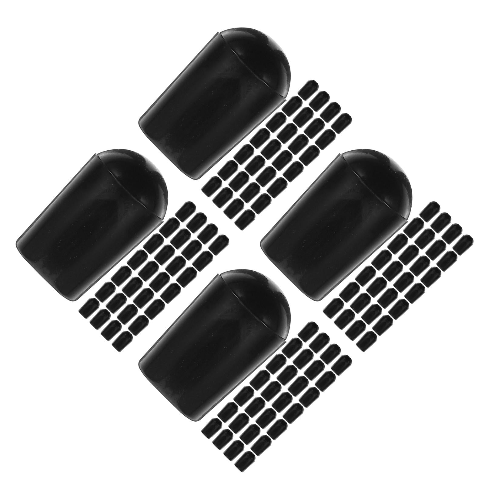 Masteelf 200 pcs PVC End Caps for Wire Metal Tubing Rubber Tips Shelf ...