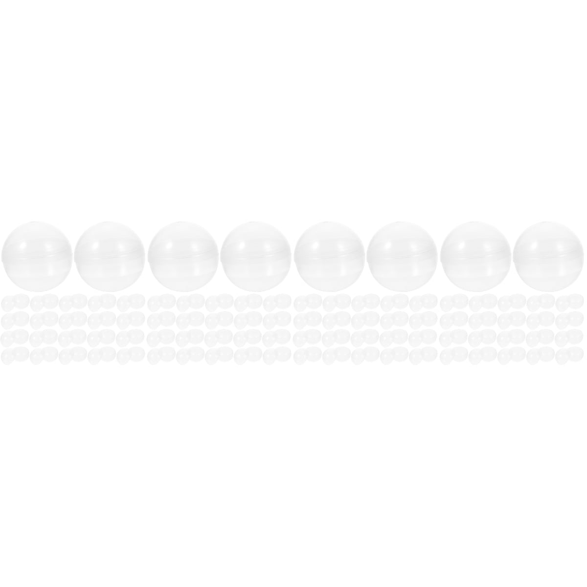 Masteelf 200 pcs Round Transparent Capsules Clear Empty Capsules ...