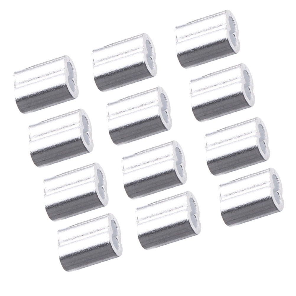 Masteelf 200pcs 1/8 Inches 2MM Wire Rope and Cable Aluminum Crimping ...