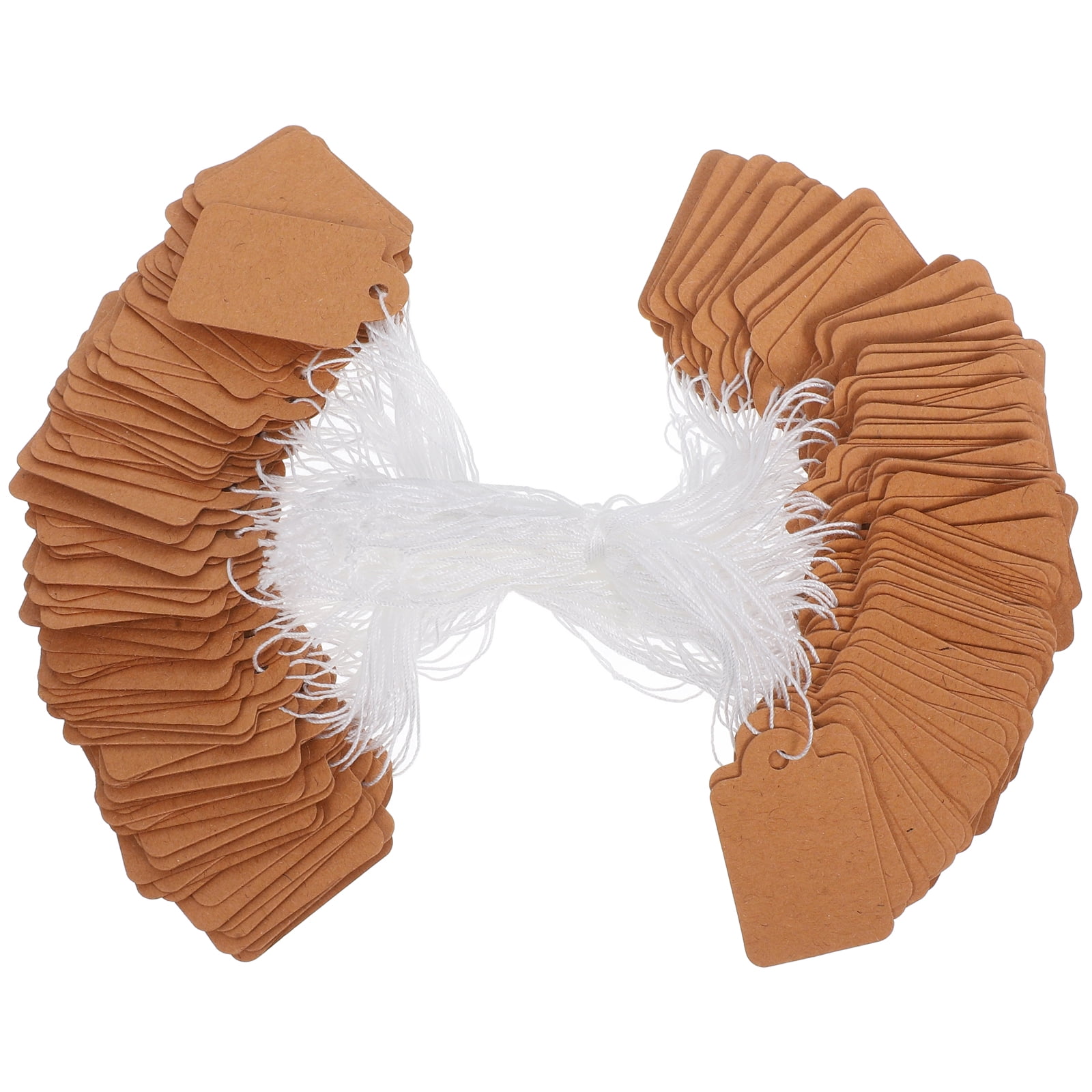 Masteelf 200pcs Merchandise Tags With String Attached Kraft Paper ...