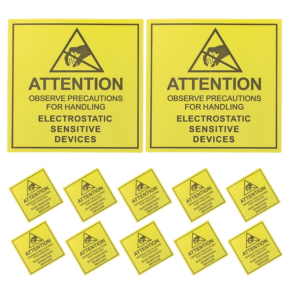 Masteelf 200pcs Static Warning Stickers, Electrostatic Caution Decals ...