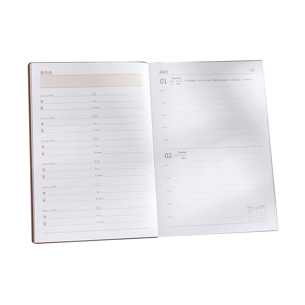 1 Pc Premium Notepad Schedule Planning Book Simple Diary for Office ...