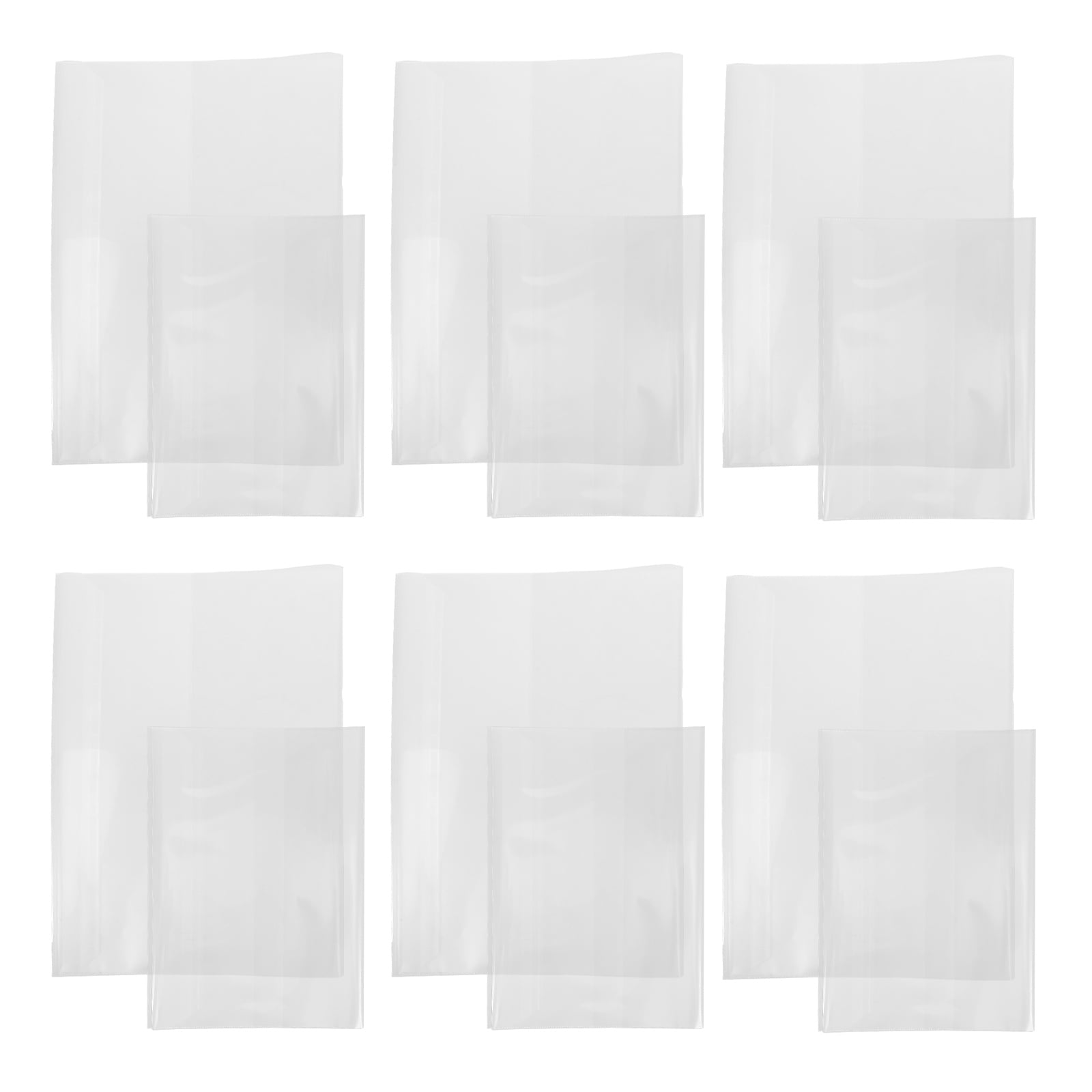 Masteelf 20Pcs Book Cover Reusable Sleeve for Book Clear Book Cover ...