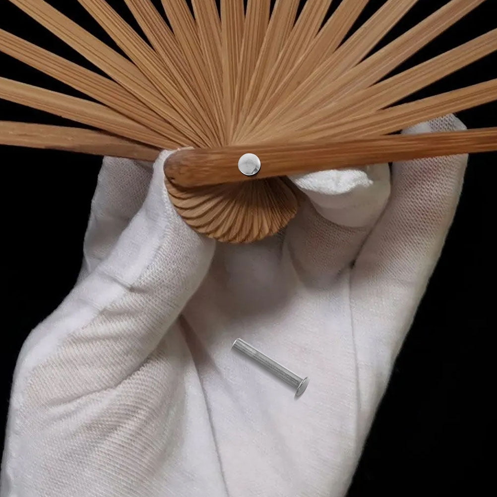 Masteelf 20Sets Folding Fan Shaft Rivets And Nuts Repair Kit Handheld ...