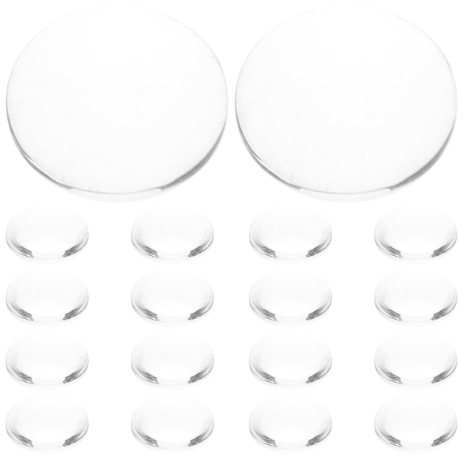 Masteelf 20pcs 1.5cm Glass Nail Color Card Nail Art Display Board ...