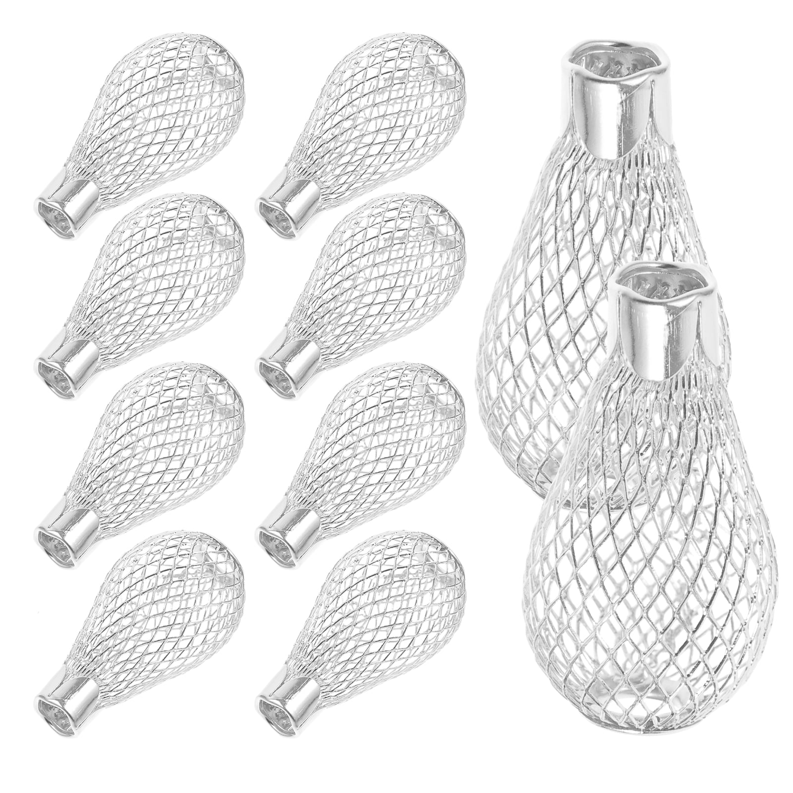 Masteelf 20pcs Bulb Shaped Wire Mesh Lamp Shade Iron Hollow Lampshade ...