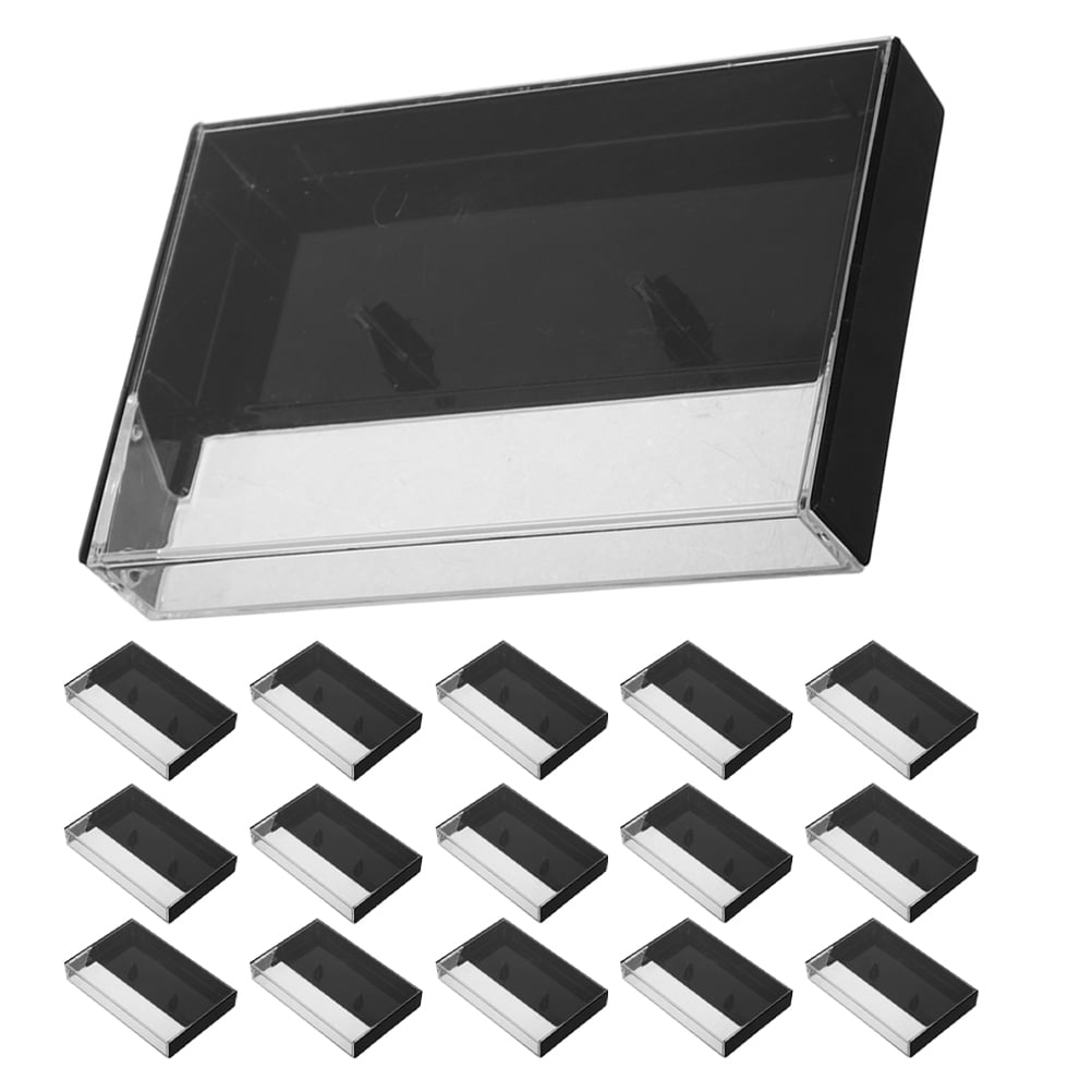Masteelf 20pcs Cassette Tape Case Clear Polystyrene Cassette Case Audio ...