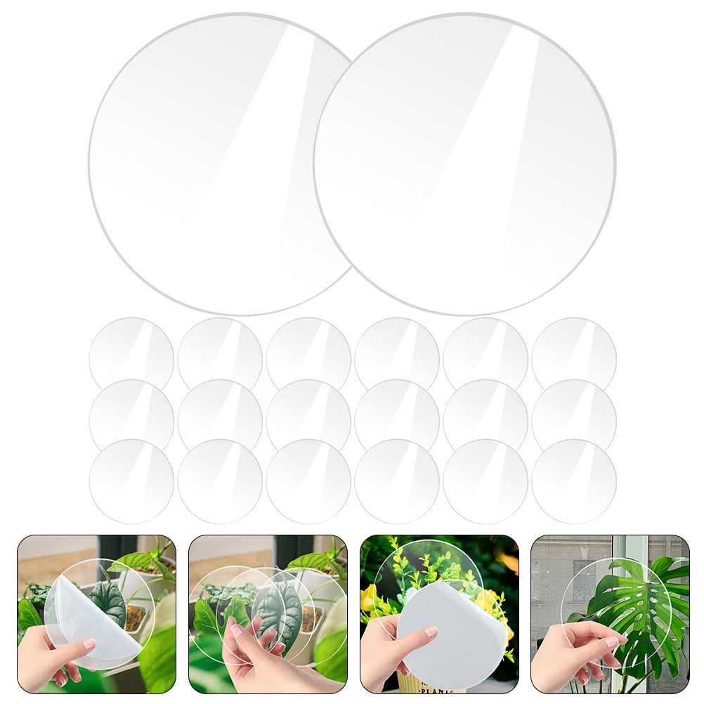 Masteelf 20pcs Clear Acrylic Discs Clear Acrylic Circle Blanks ...