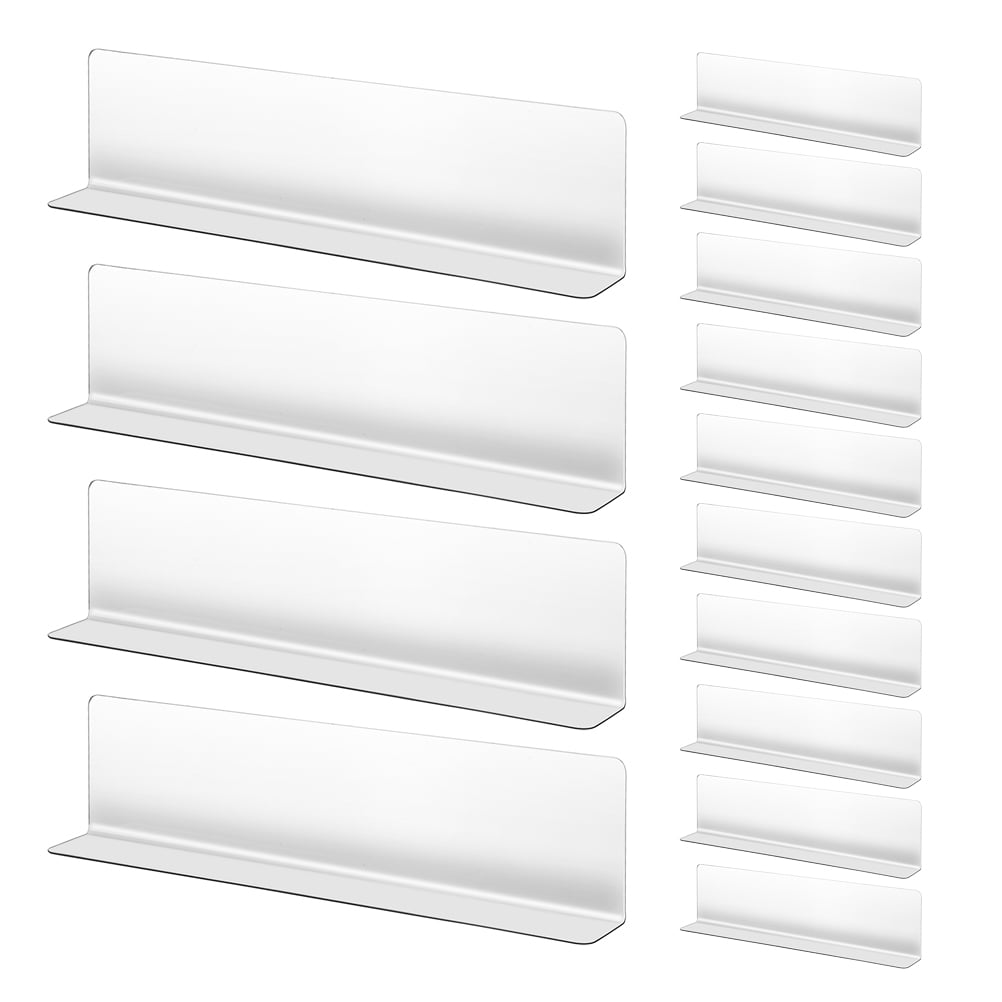 Masteelf 20pcs Clear Shelf Separators For Closet Organization L-Shaped ...