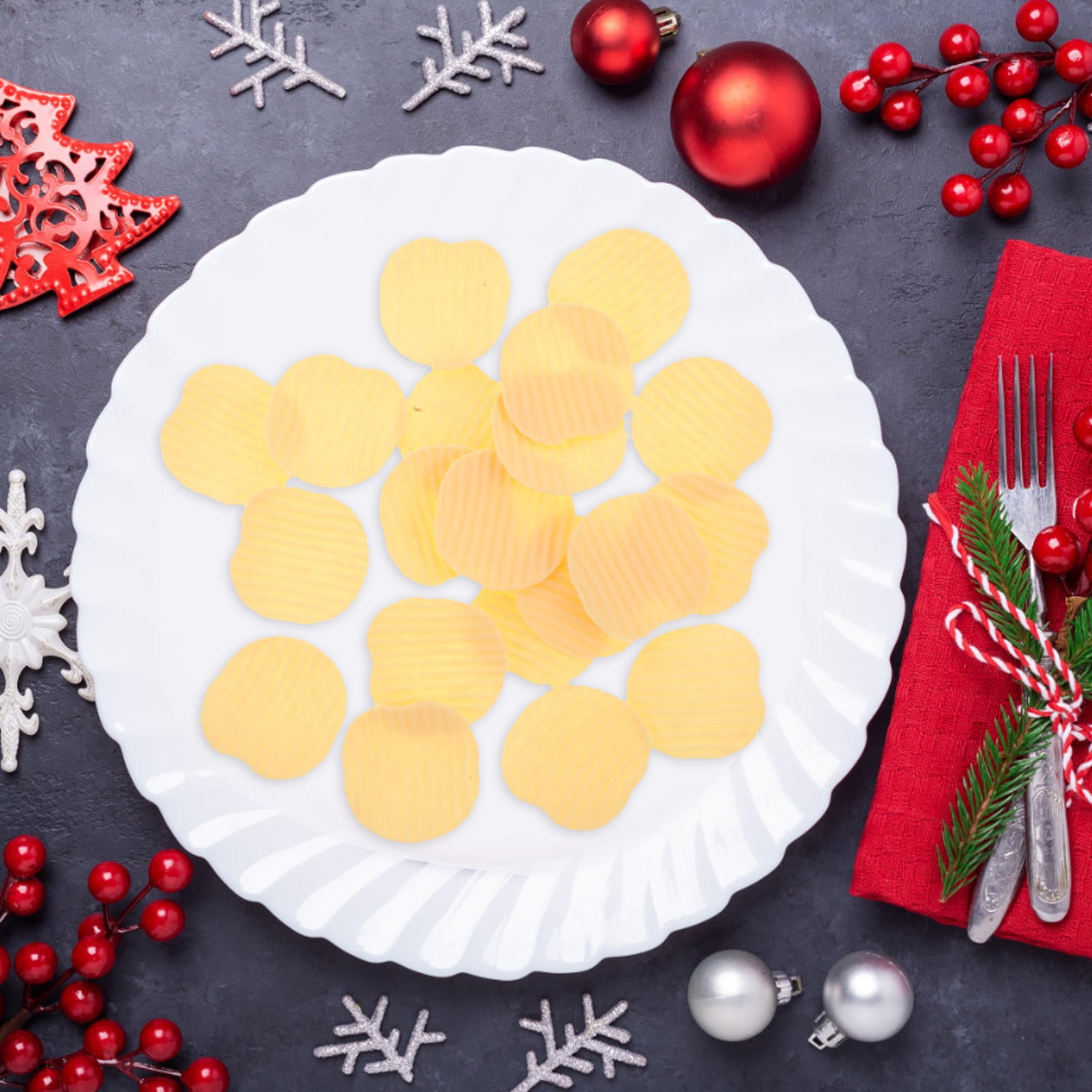 Masteelf 20pcs Fake Potato Chips Snack Realistic Fast Food Models Snack ...