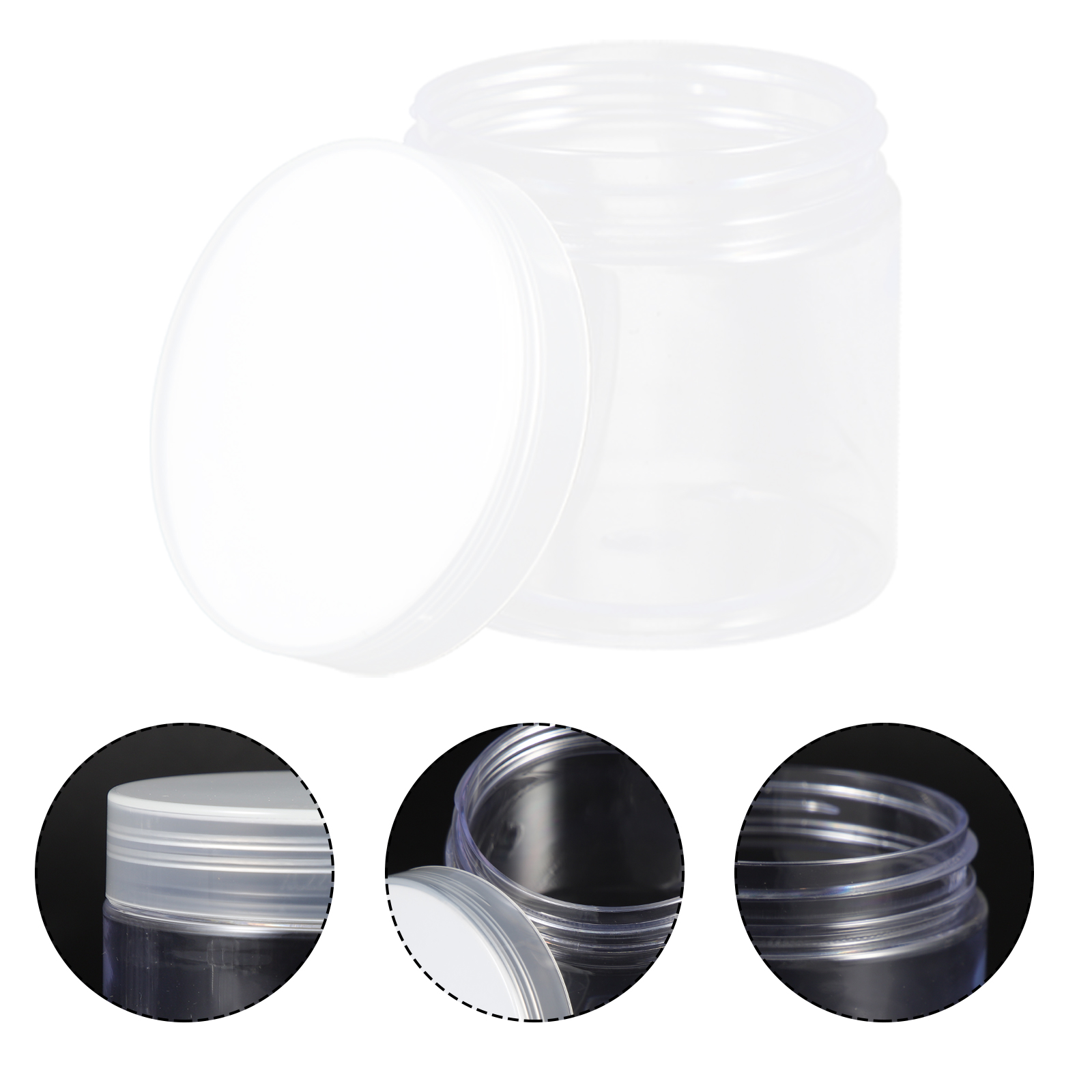 Masteelf 20pcs Food Packaging Bottles Plastic Bottles Round Design ...