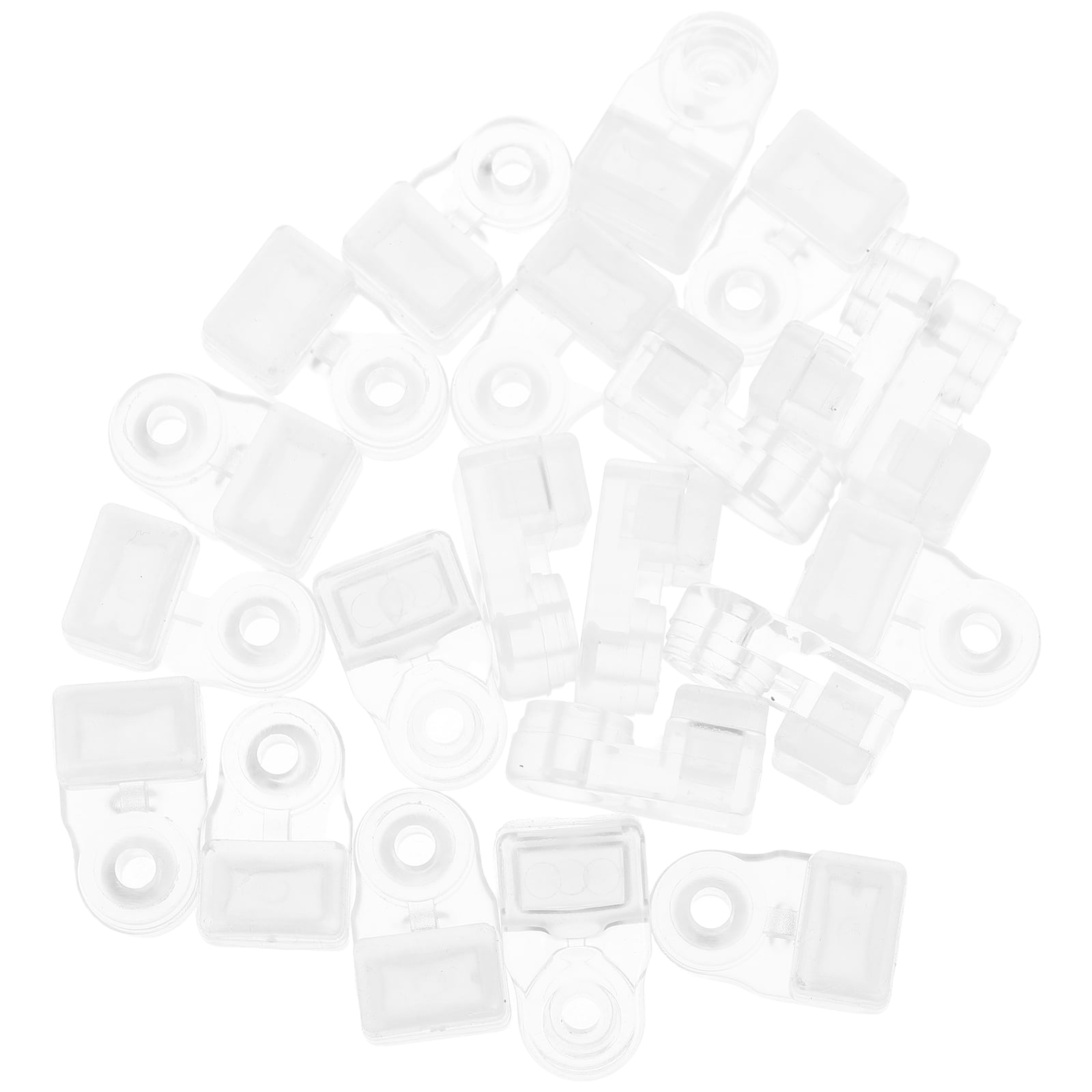 Masteelf 20pcs Transparent Mirror Holder Clips for Cabinet Doors Glass ...
