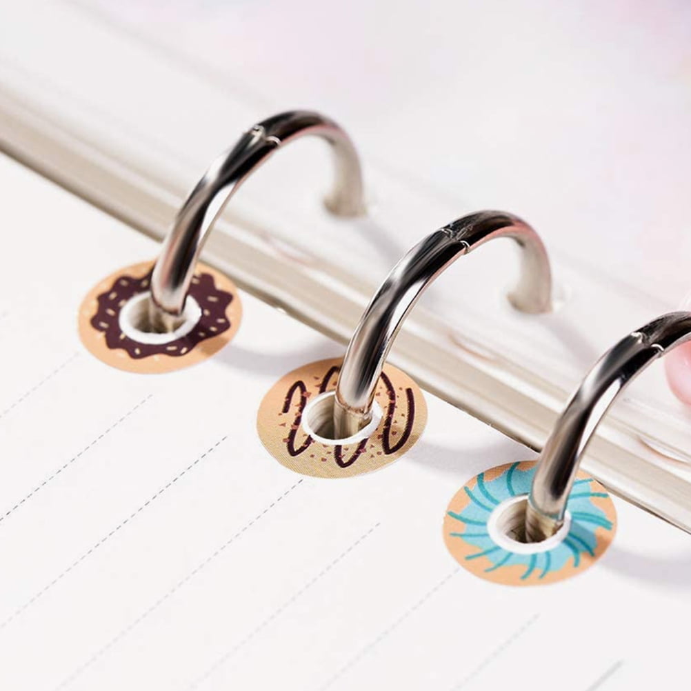 Masteelf 20pcs Hole Punch Reinforcement Stickers for Loose Leaf Paper ...