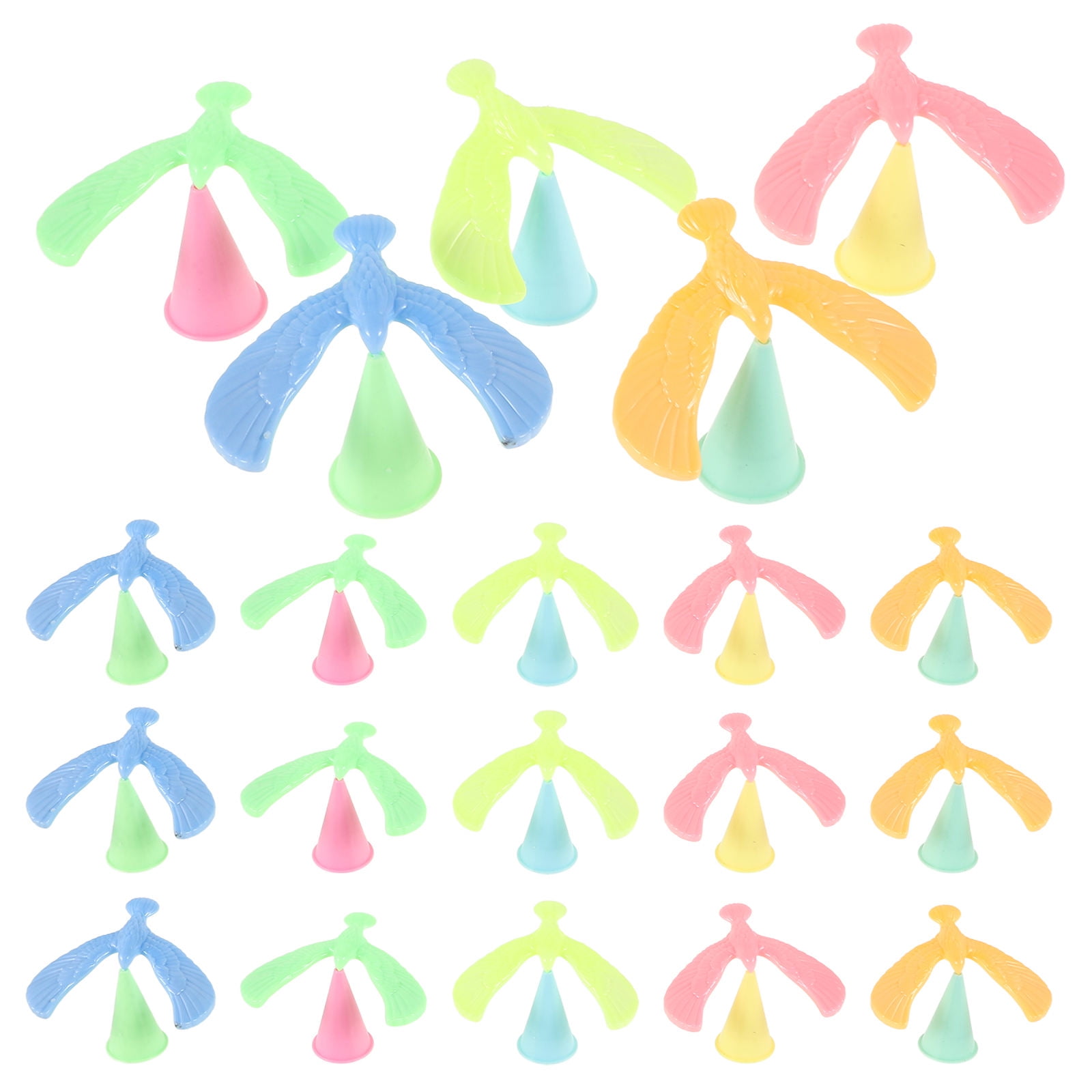 Masteelf 20pcs Mini Balancing Bird Gravity Balancing Bird Balance for ...