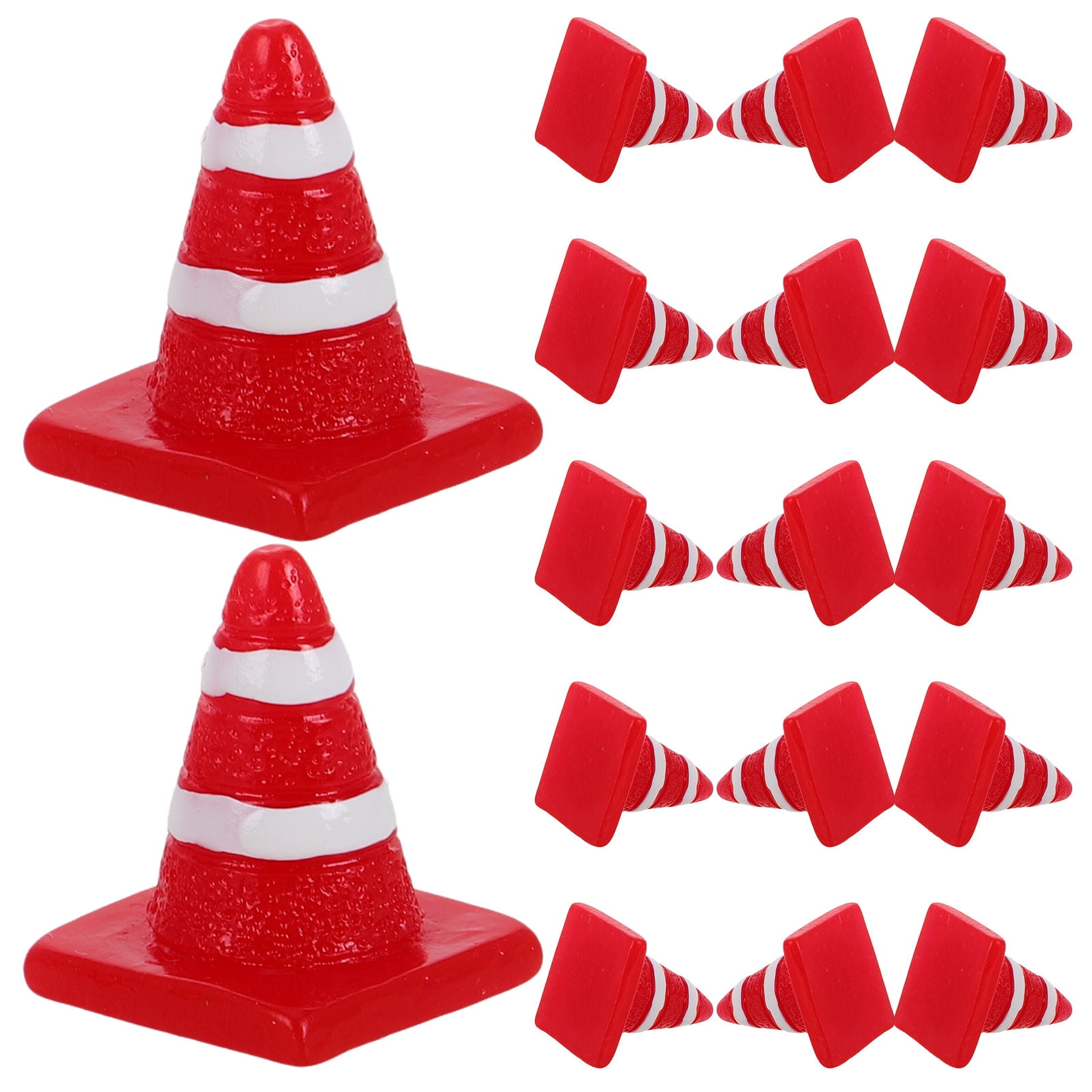 Masteelf 20pcs Miniature Traffic Cones Set Mini Safety Cones, Traffic ...