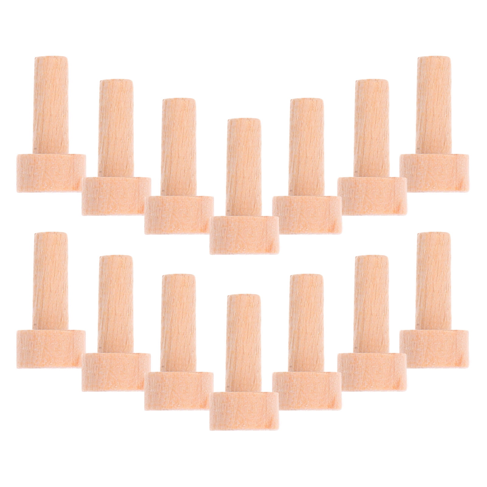 Masteelf 20pcs Miniature Wooden Pegs for Crafting Woodworking Unpainted ...