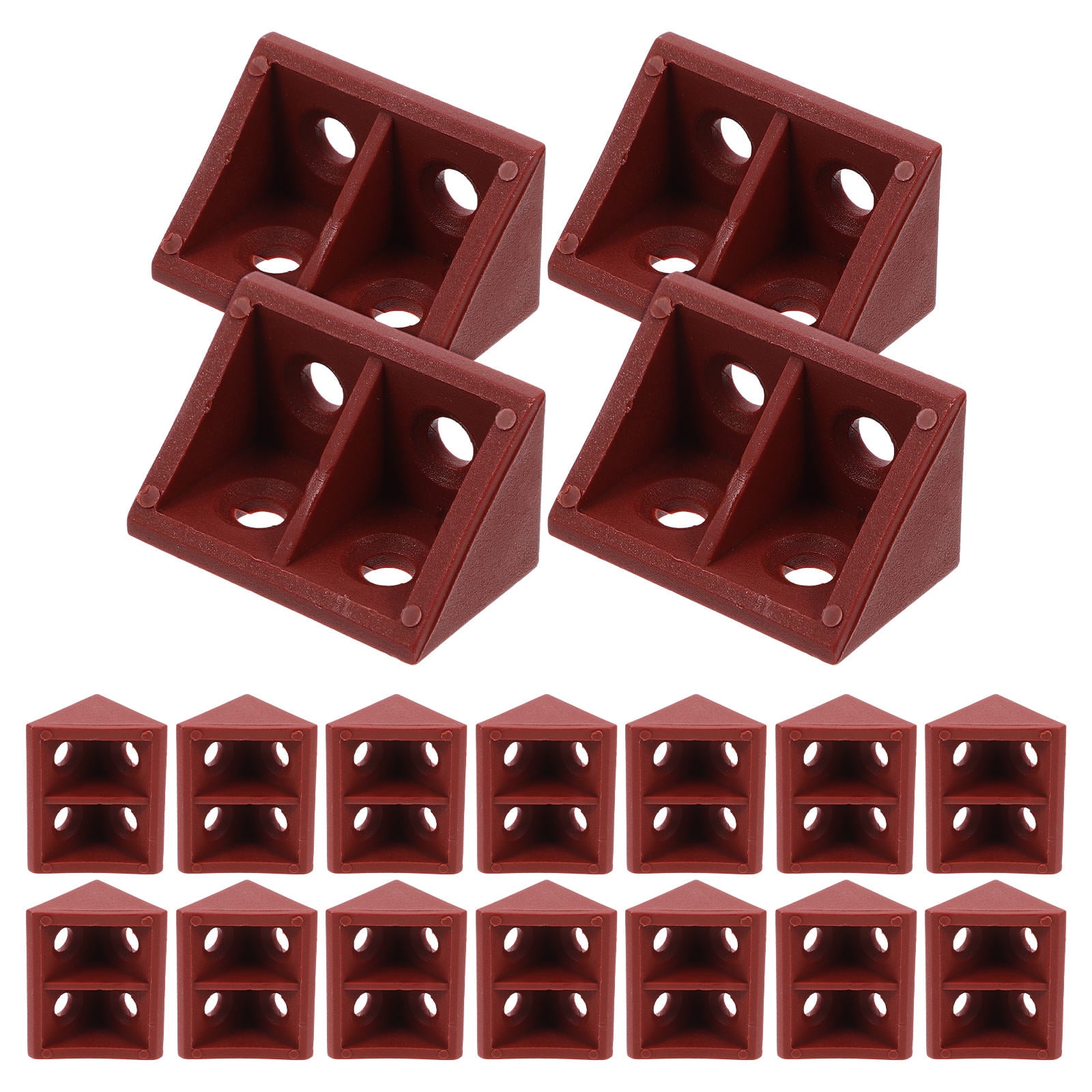 Masteelf 20pcs Plastic Corner Braces Plastic Furniture Corner Brace ...