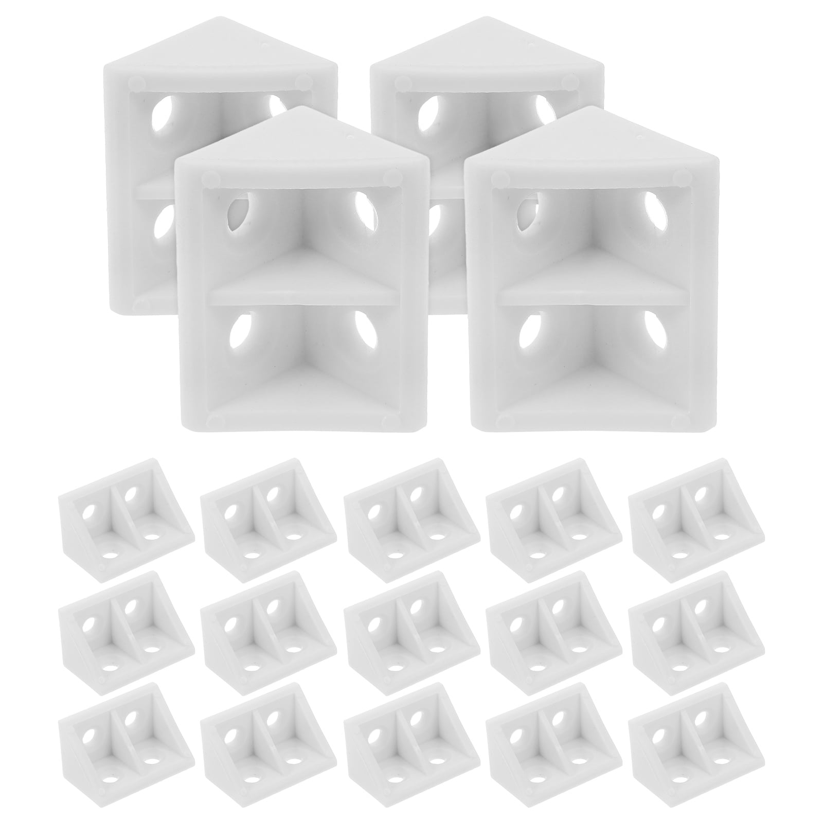 Masteelf 20pcs Plastic Corner Brackets Angle Corner Brace Joint for ...