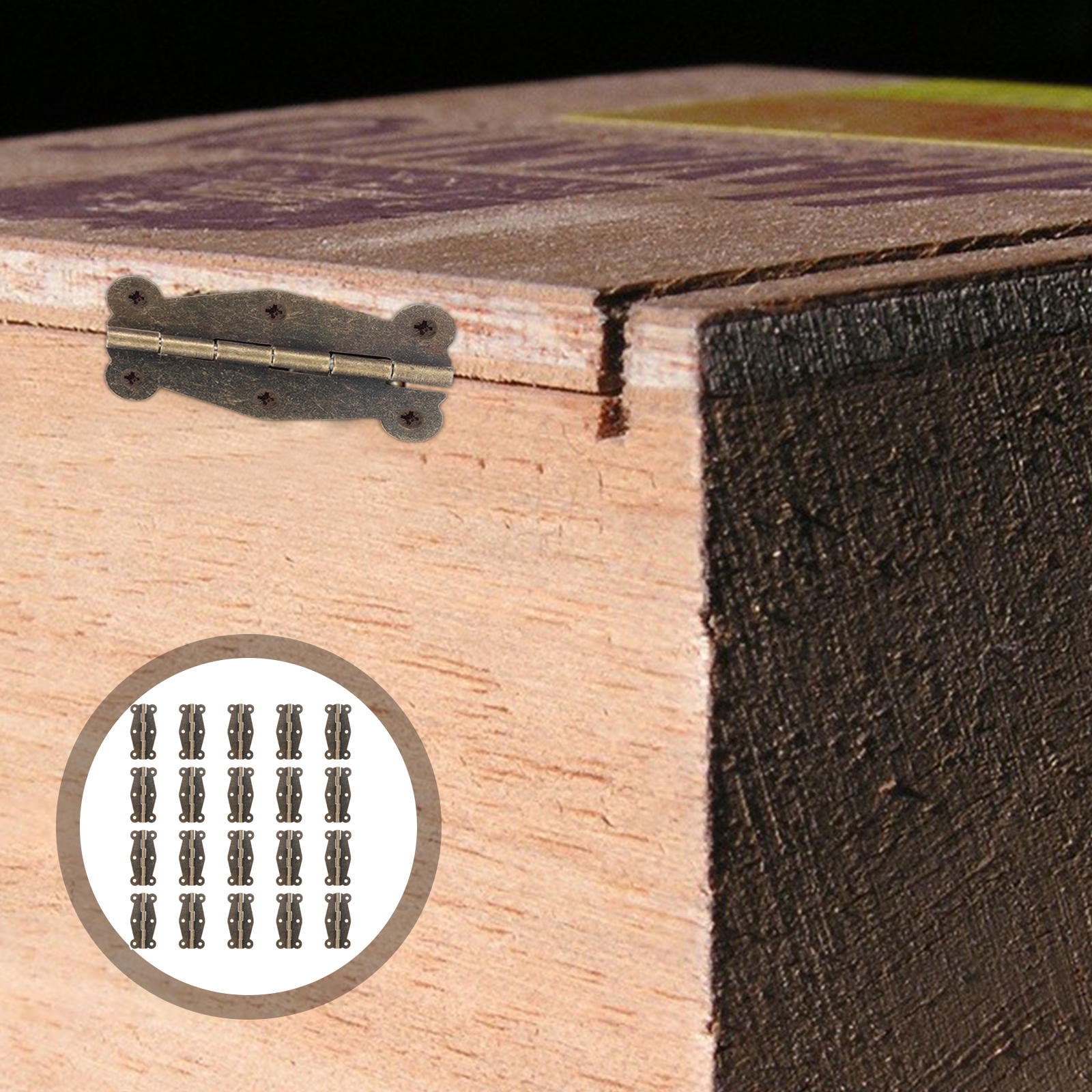 Masteelf 20pcs Present Case Hinges Box Hinges Jewelry Box Hinges Iron ...