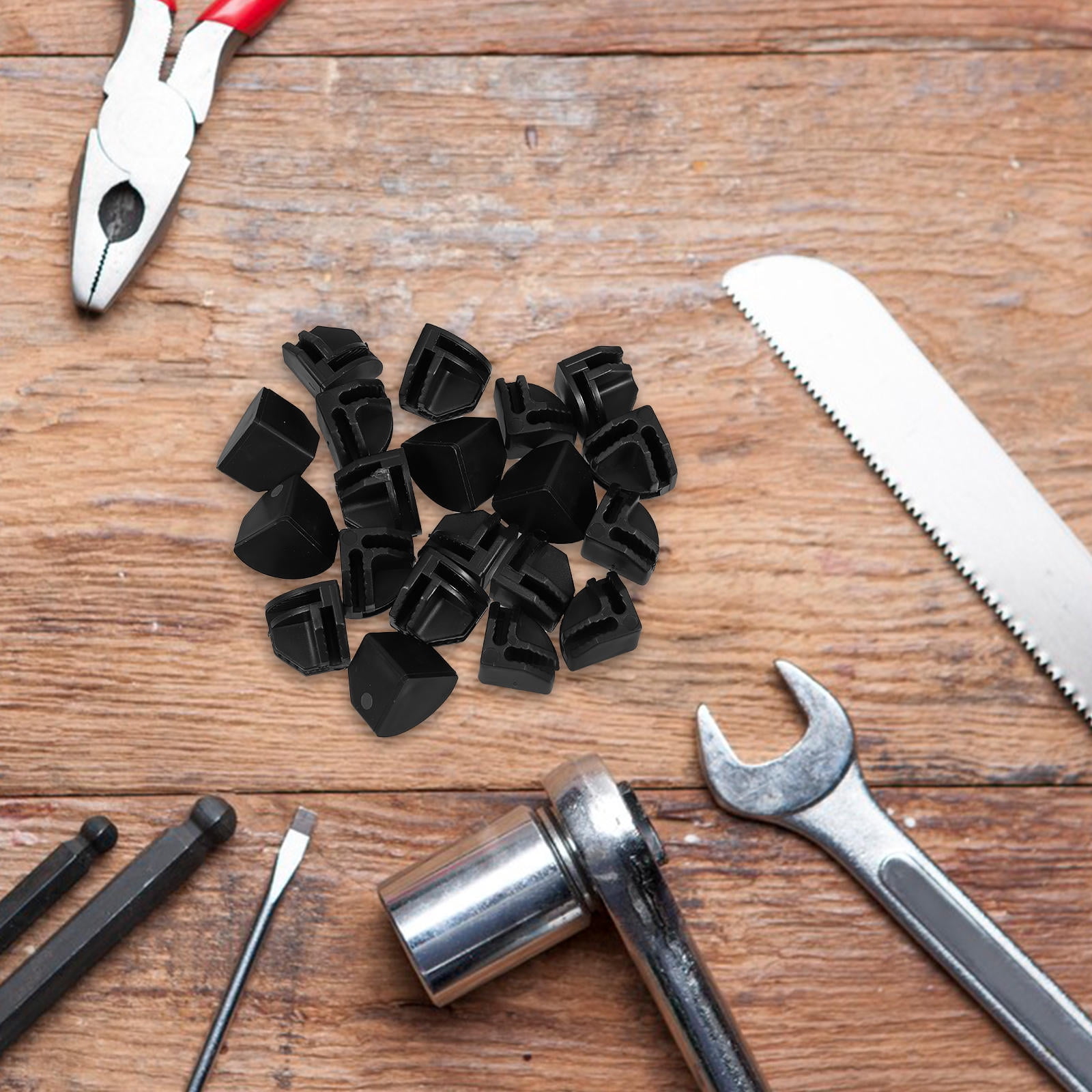 Masteelf 20pcs Wire Grid Corner Connector Plastic Grid Cage Fasteners ...