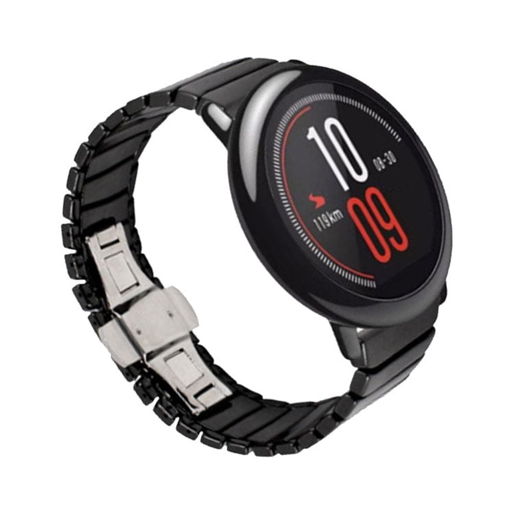 Masteelf 22mm Ceramic Watch Strap Bamboo Joint Watch Strap with Metal ...