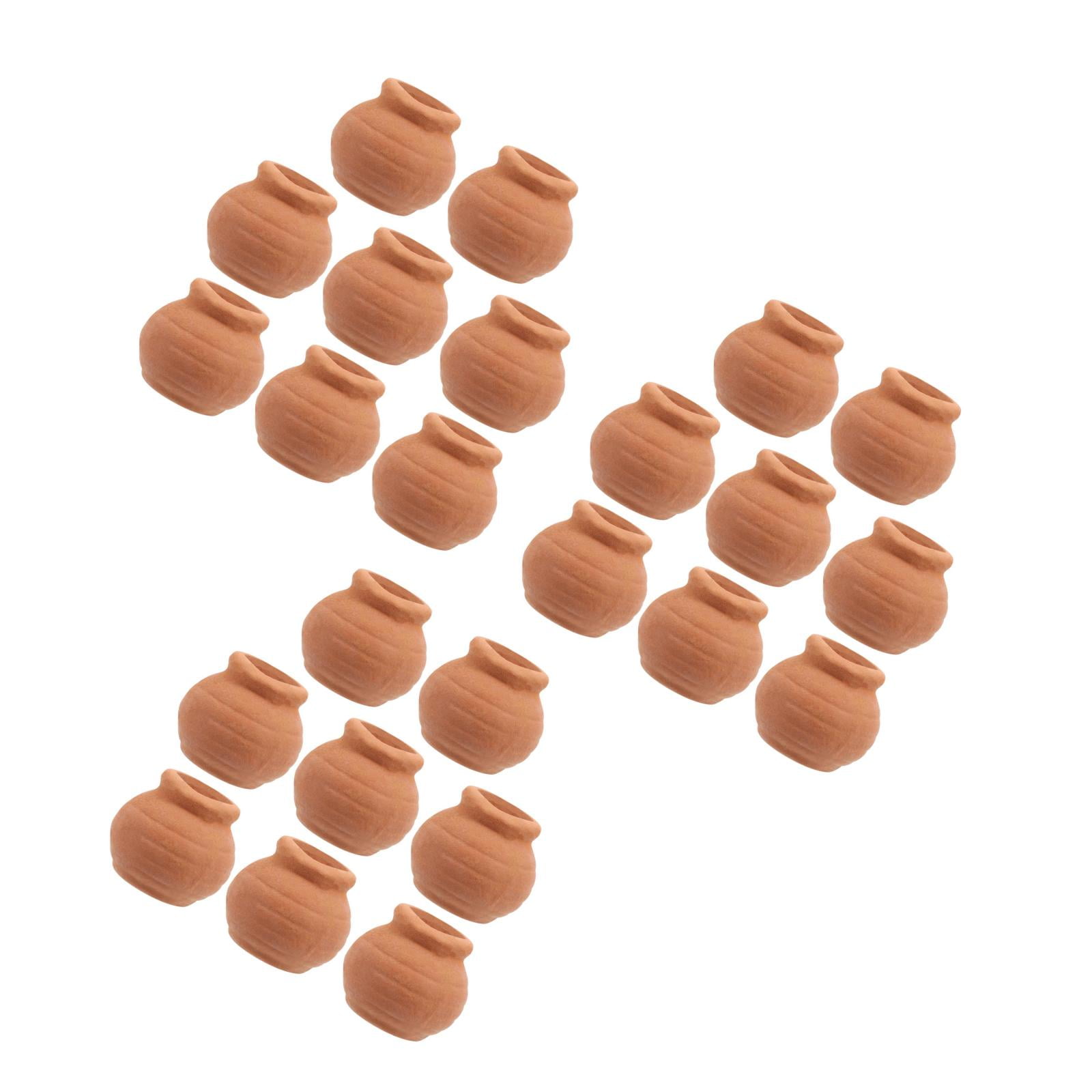 Masteelf 24 PCS Tiny Flower Pots Small Clay Pots Succulent Plants ...