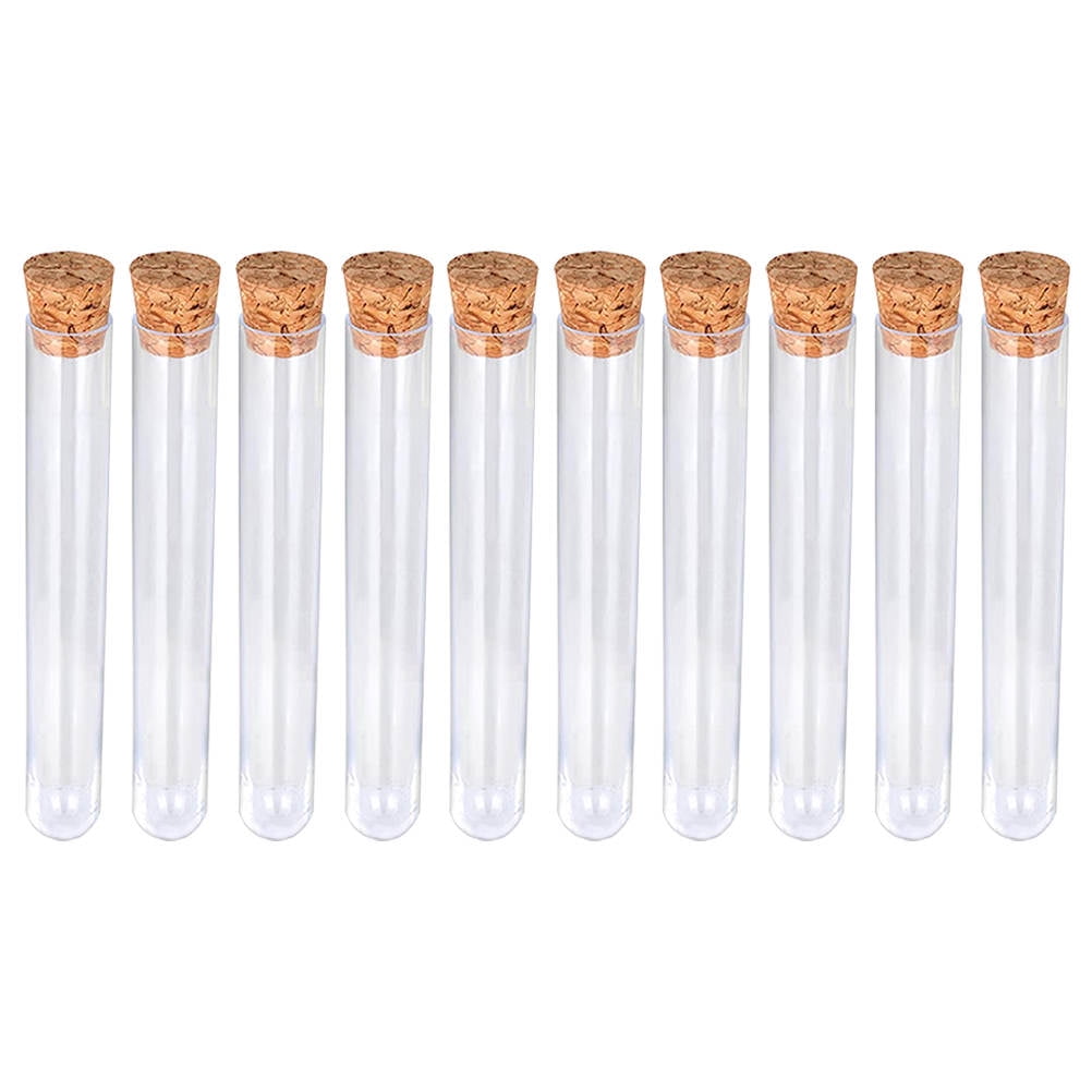 Masteelf 24 Pcs Beaker Flask Cork Test Tube Vial Glass Tubes - Walmart.com
