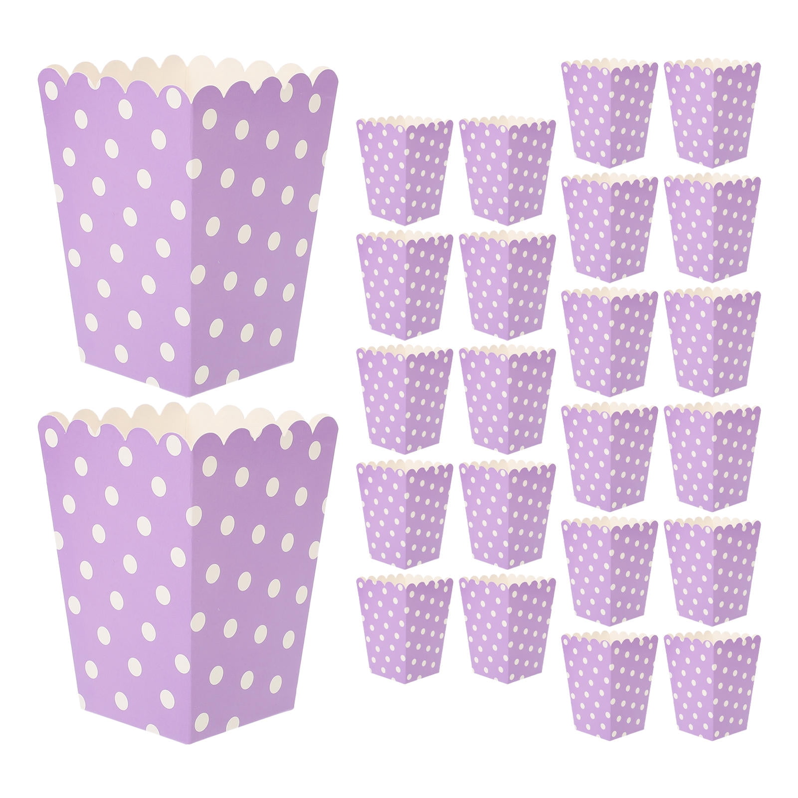 Masteelf 24 Pcs Popcorn Containers Paper Snack Boxes Theater Holder ...