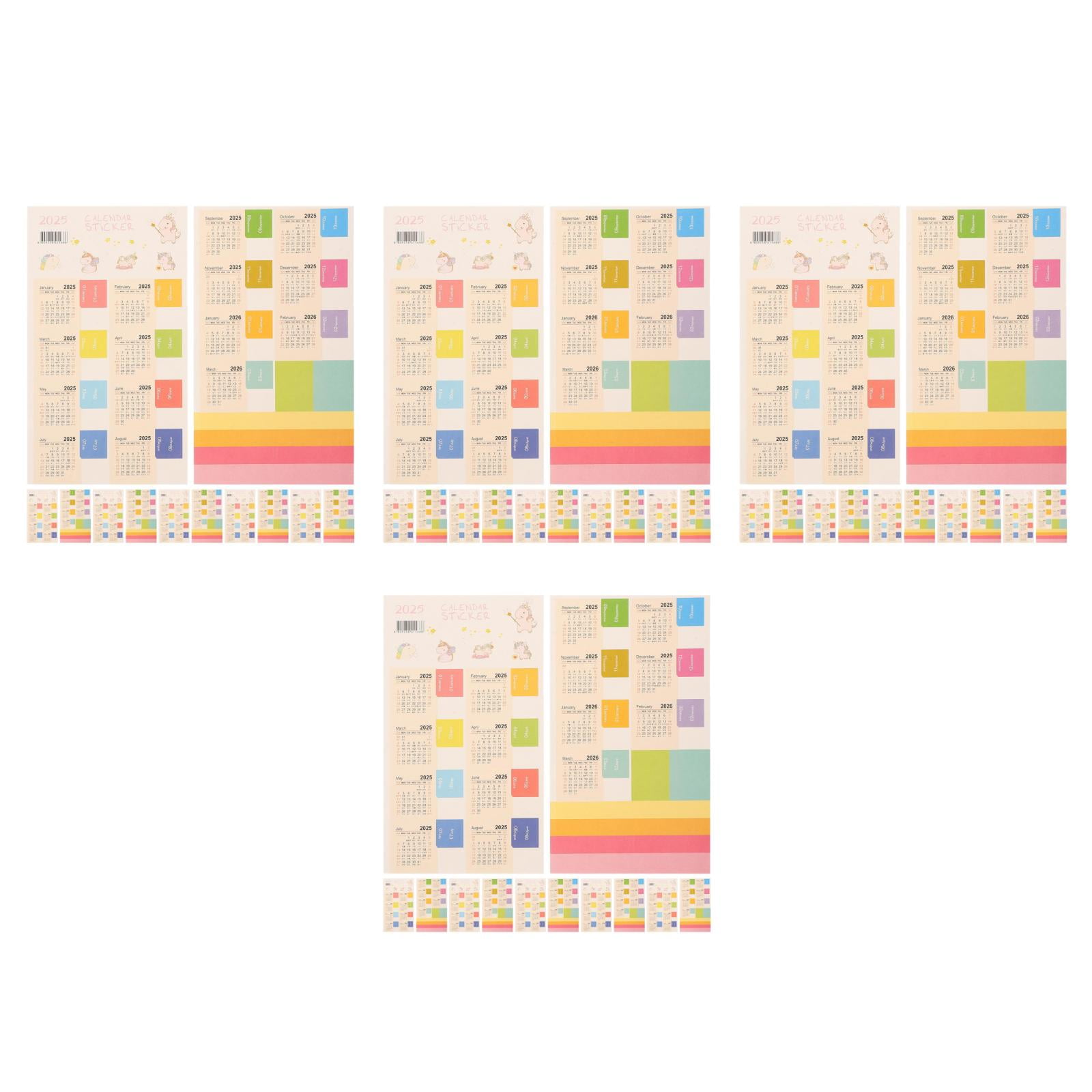 Masteelf 24 Sets Of Schedule Stickers Calendar Stickers Adults Schedule ...