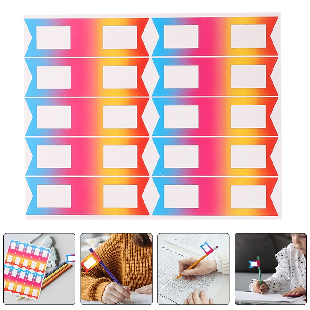 Masteelf 24 Sheet Adhesive Labels Writable Sticker Sheets Blank Labels ...