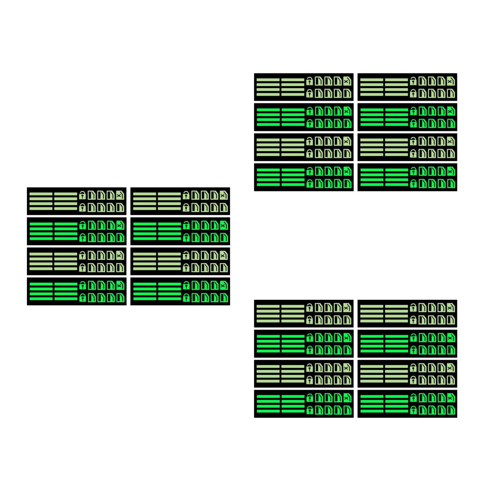 Masteelf 24 pcs Centre Console Switch Luminous Stickers for Car Night ...