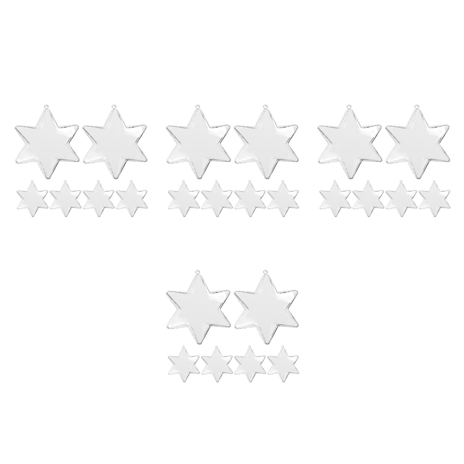 Masteelf 24 pcs Clear Ornament Balls Fillable Clear Plastic Ornaments ...