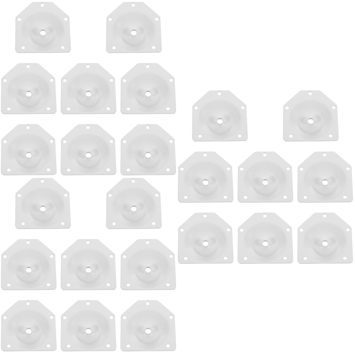 Masteelf 24 pcs Furniture Leg Mounting Plates 12 Degree Slanted Sofa ...